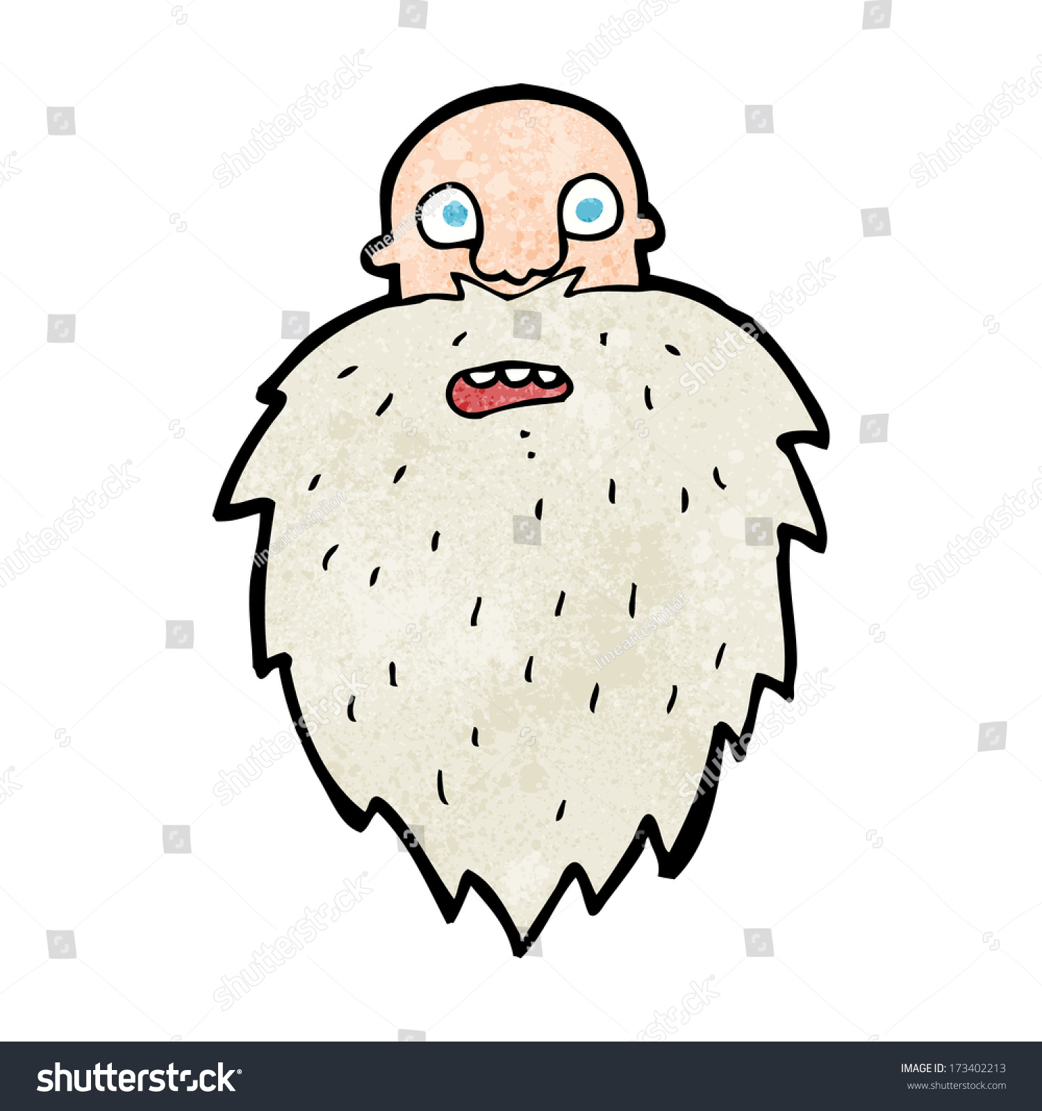 Cartoon Bearded Man Stock Vector (Royalty Free) 173402213 | Shutterstock
