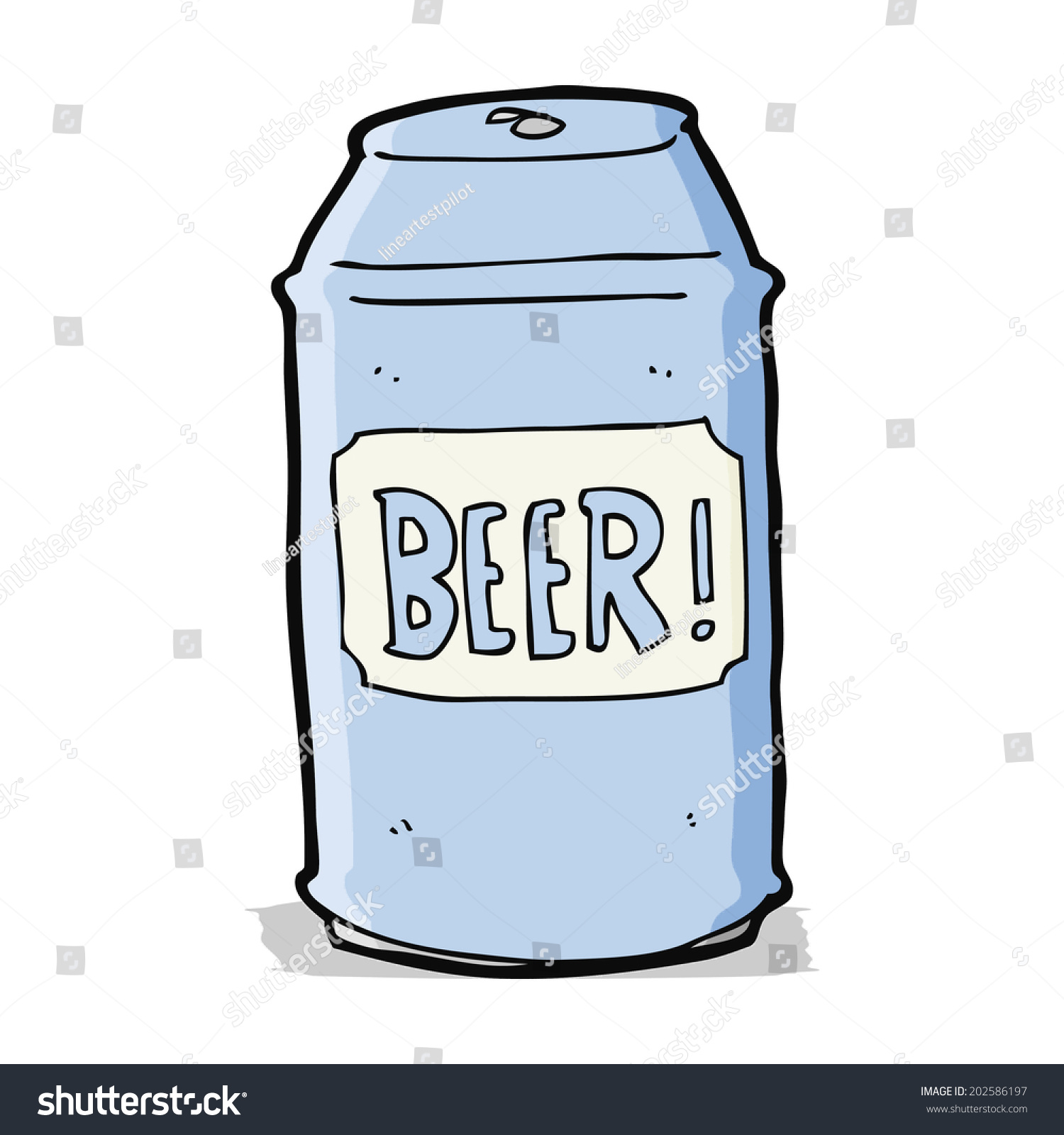 Cartoon Beer Can Stock Vector (Royalty Free) 202586197