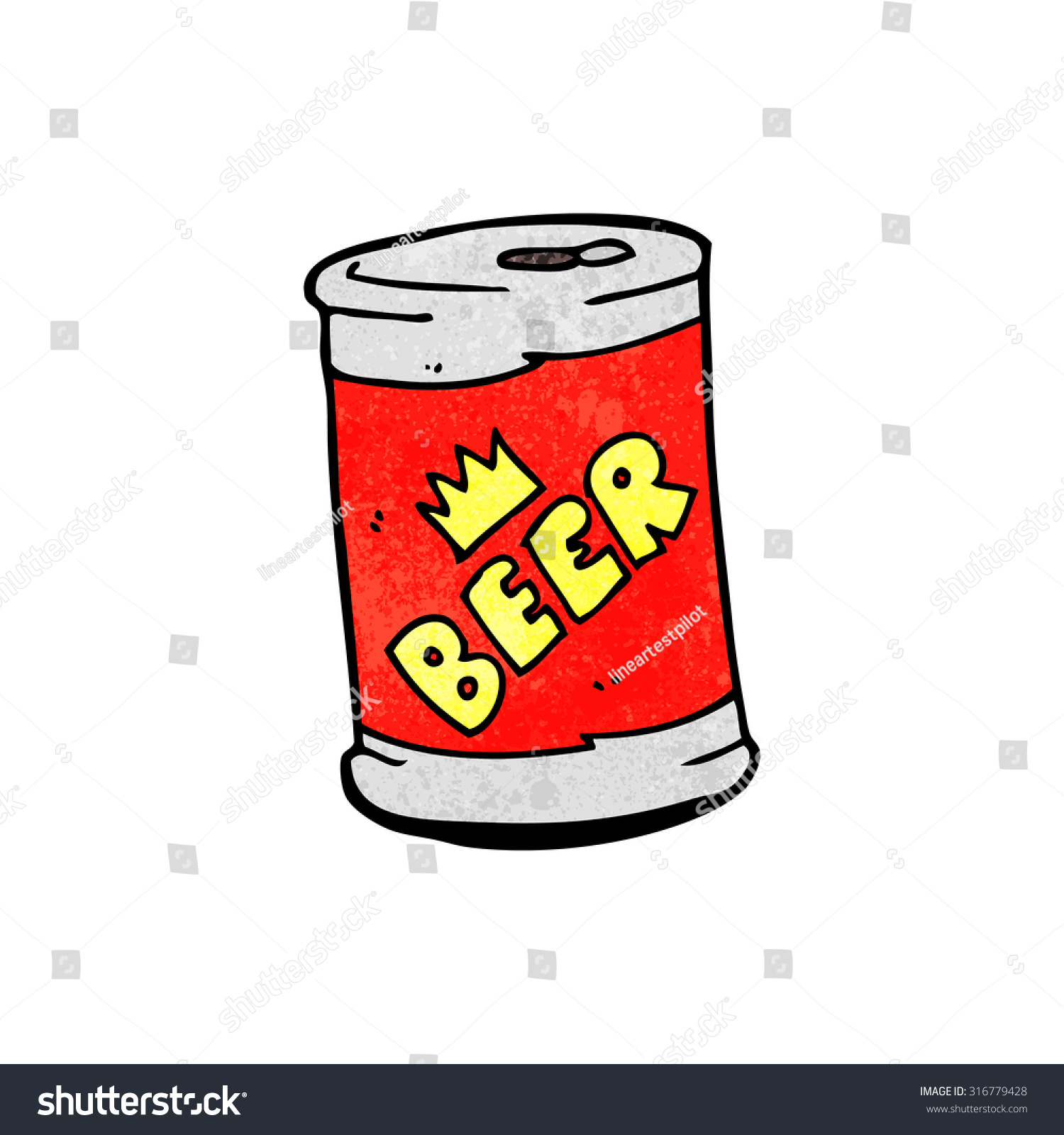 Cartoon Beer Can Stock Vector (Royalty Free) 316779428 | Shutterstock