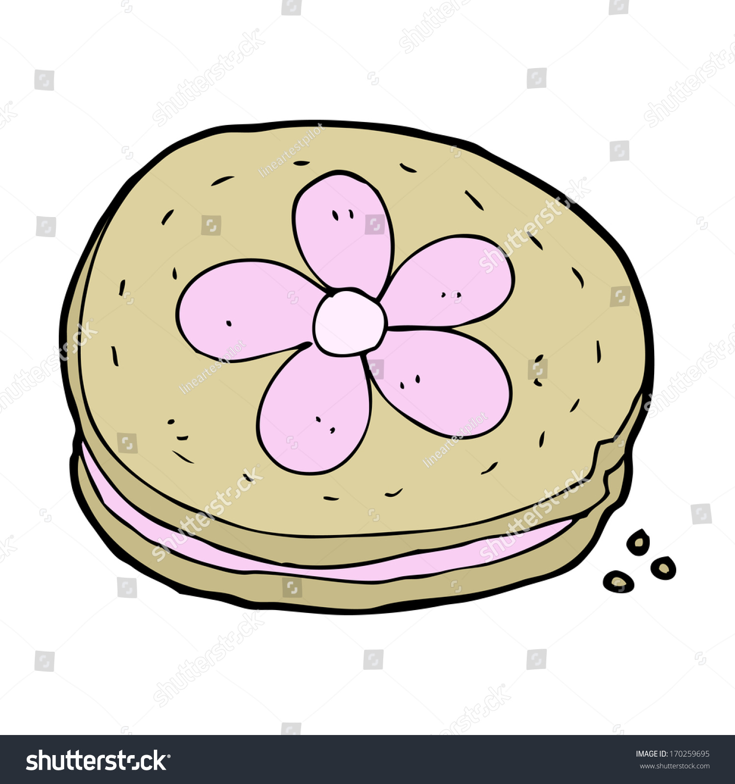 Cartoon Biscuit Stock Vector (Royalty Free) 170259695 | Shutterstock