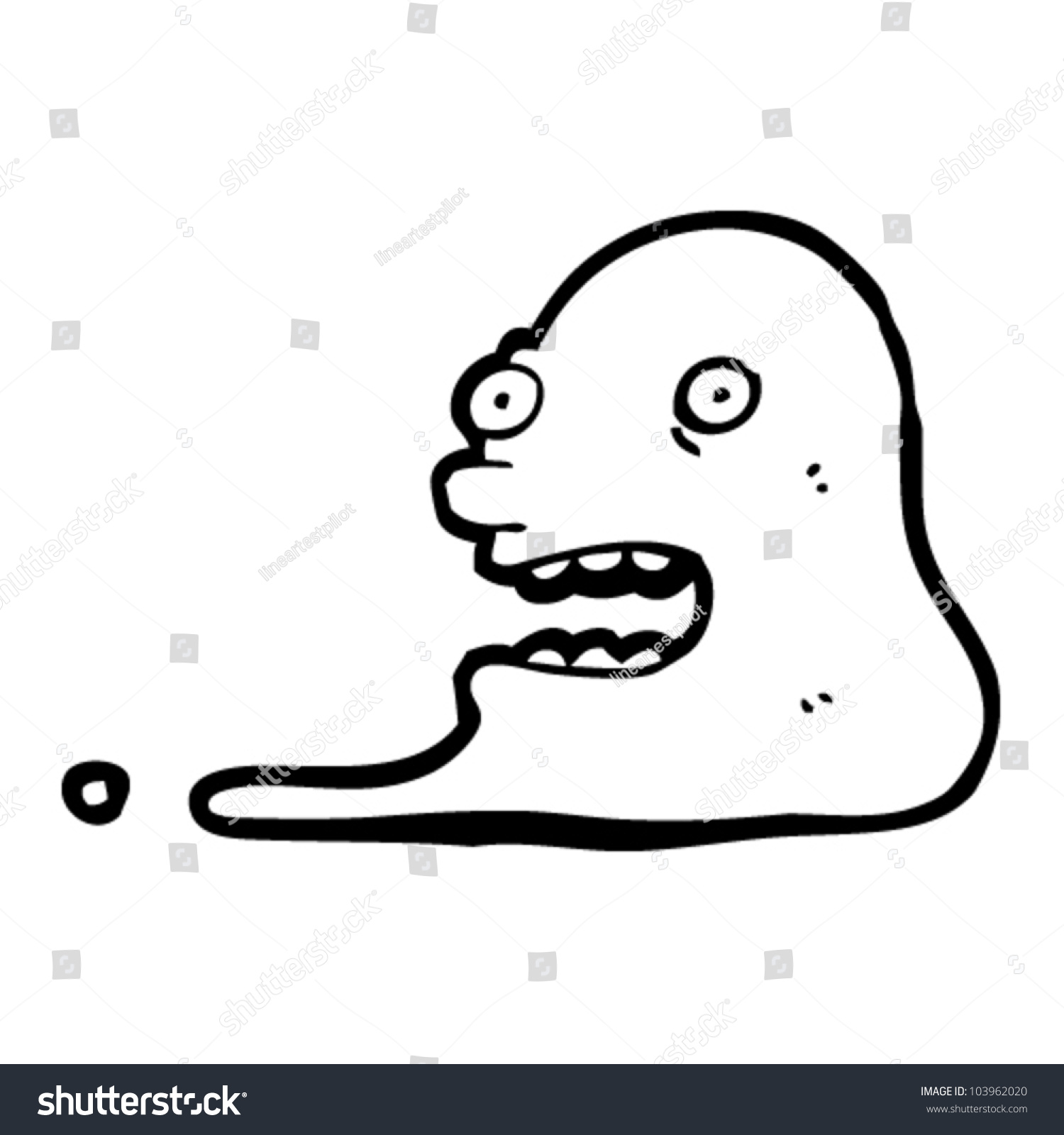 Cartoon Blob Monster Stock Vector (Royalty Free) 103962020