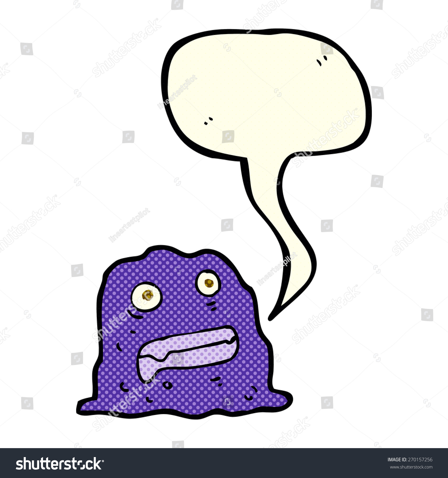 Cartoon Blob Monster Stock Vector (Royalty Free) 270157256
