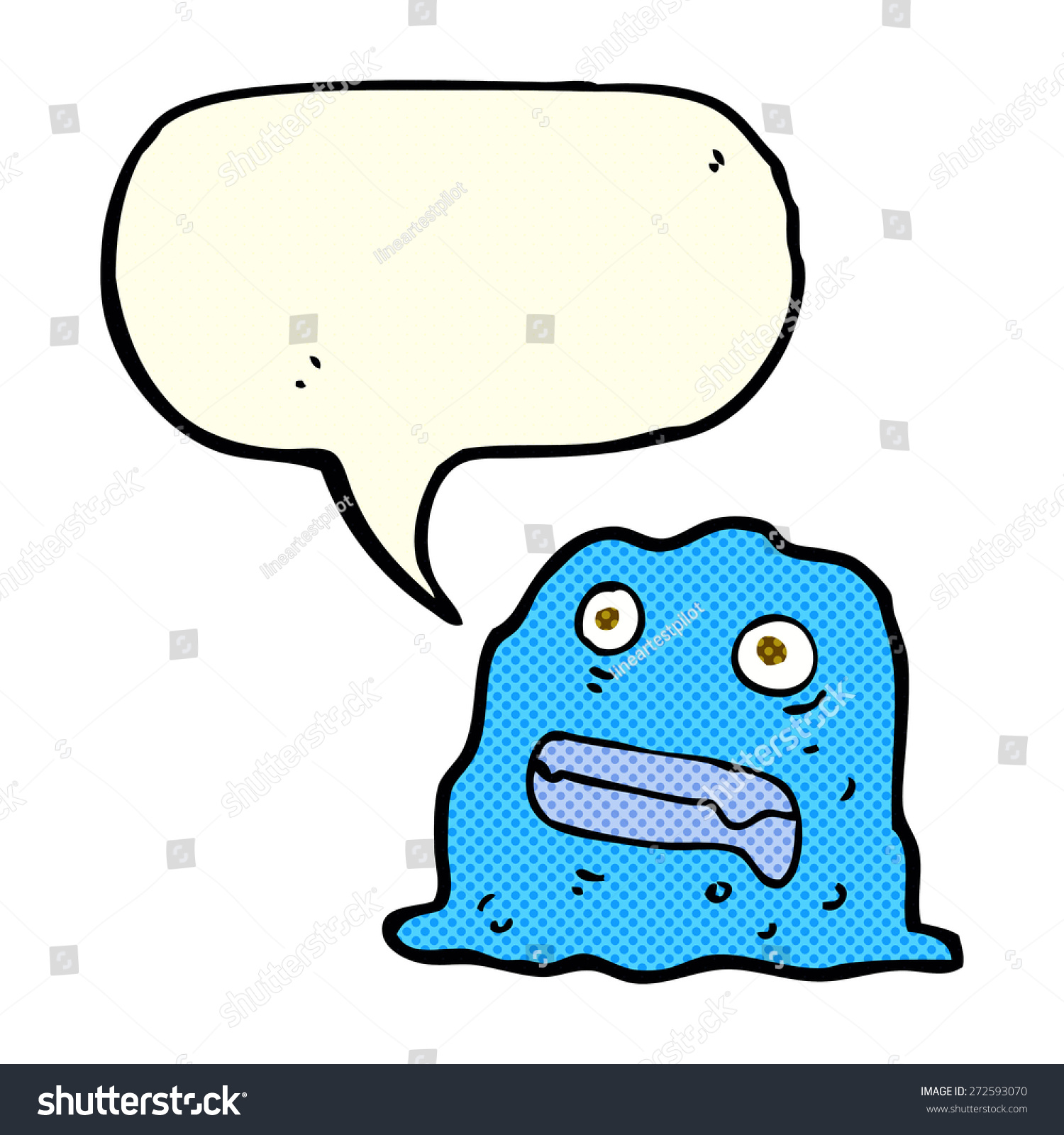 Cartoon Blob Monster Stock Vector (Royalty Free) 272593070