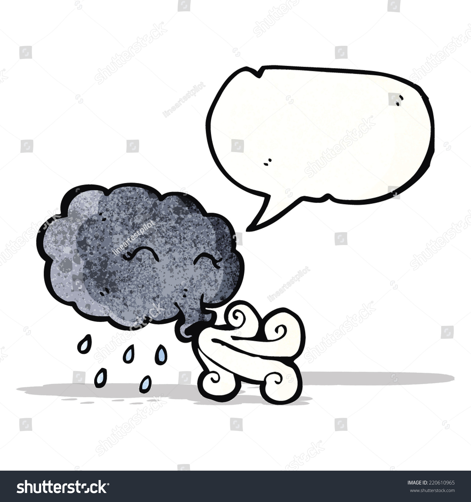 Cartoon Blowing Cloud Stock Vector (Royalty Free) 220610965 | Shutterstock