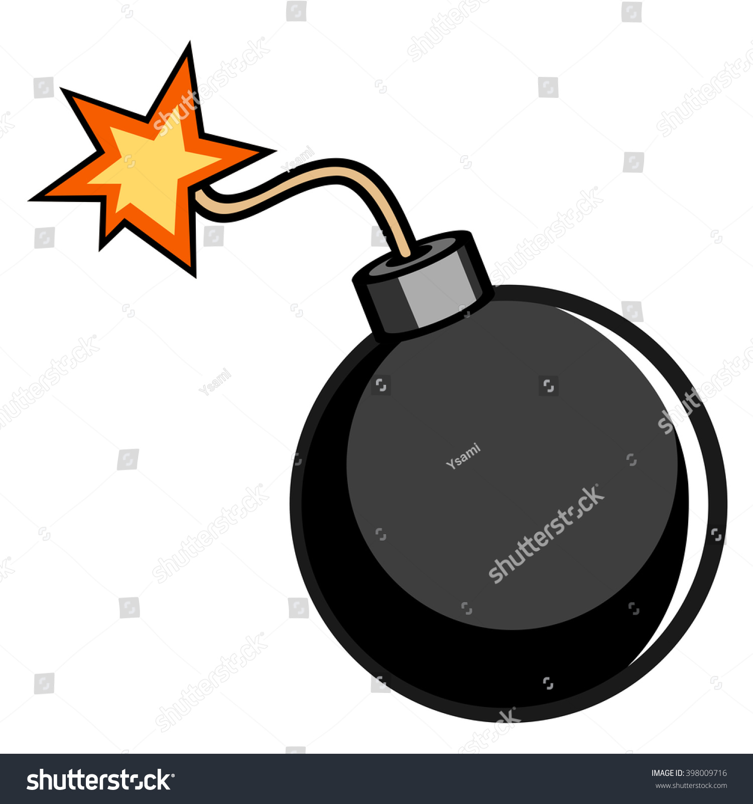 Cartoon Bomb Vector Illustration: เวกเตอร์สต็อก (ปลอดค่าลิขสิทธิ์ ...