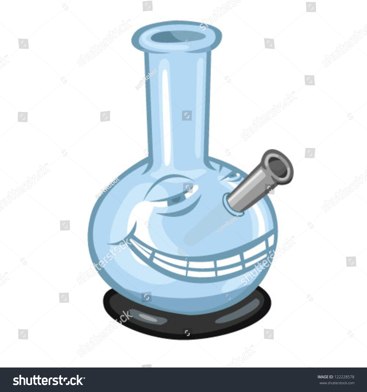 Cartoon Bong Stock Vector (Royalty Free) 122228578