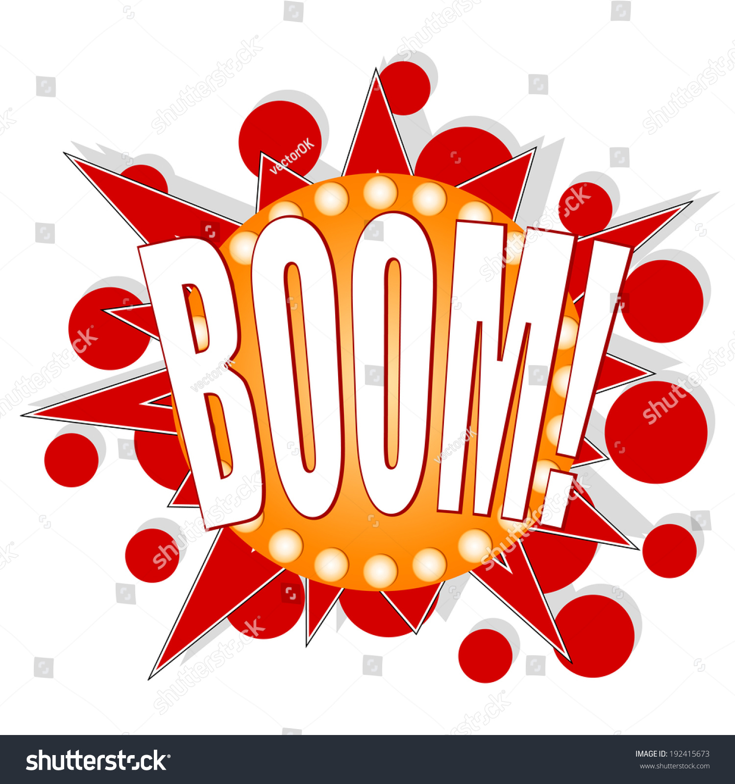 Cartoon Boom Stock Vector (Royalty Free) 192415673