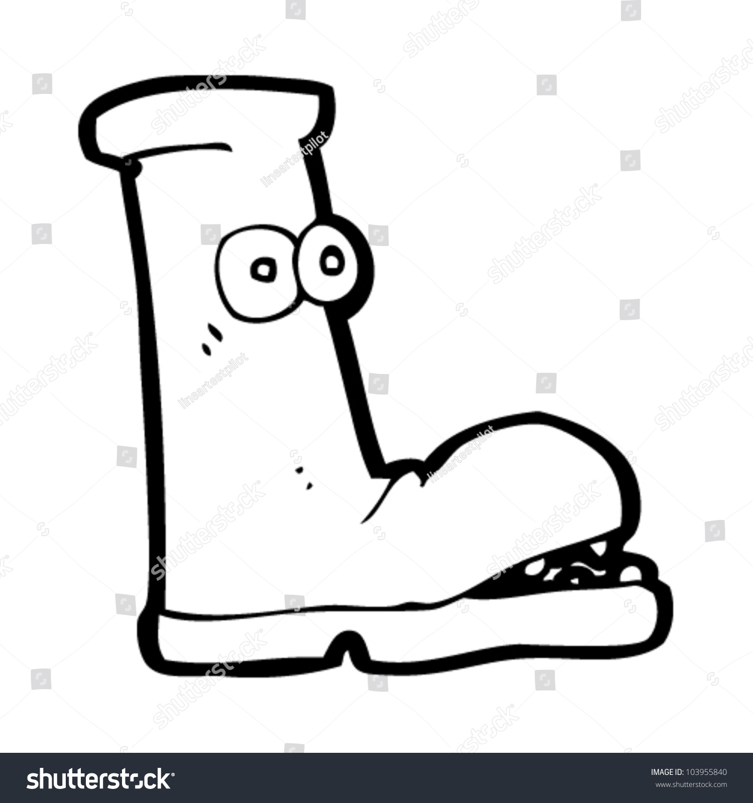 Cartoon Boot Character: เวกเตอร์สต็อก (ปลอดค่าลิขสิทธิ์) 103955840 ...