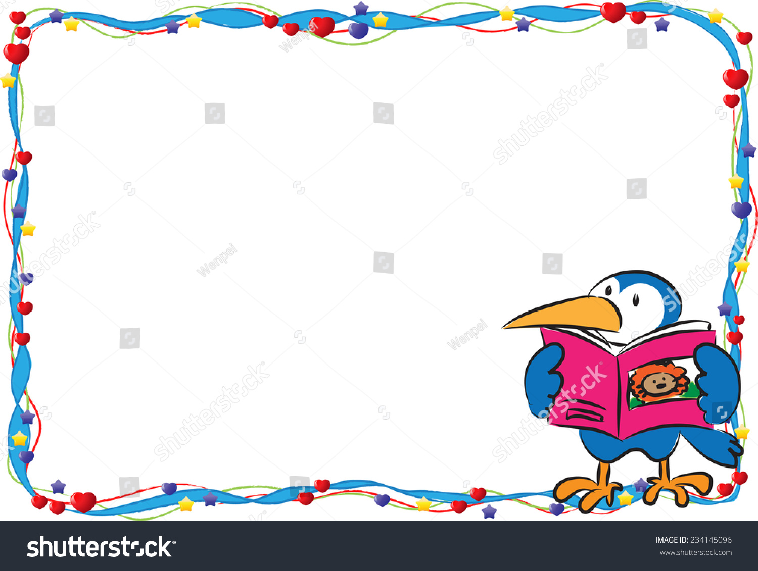 Cartoon Border Frame Stock Vector (Royalty Free) 234145096