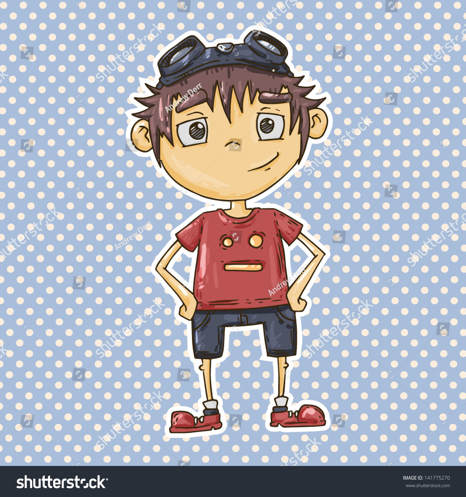 Cartoon Boy Stock Vector Illustration 141775270 : Shutterstock