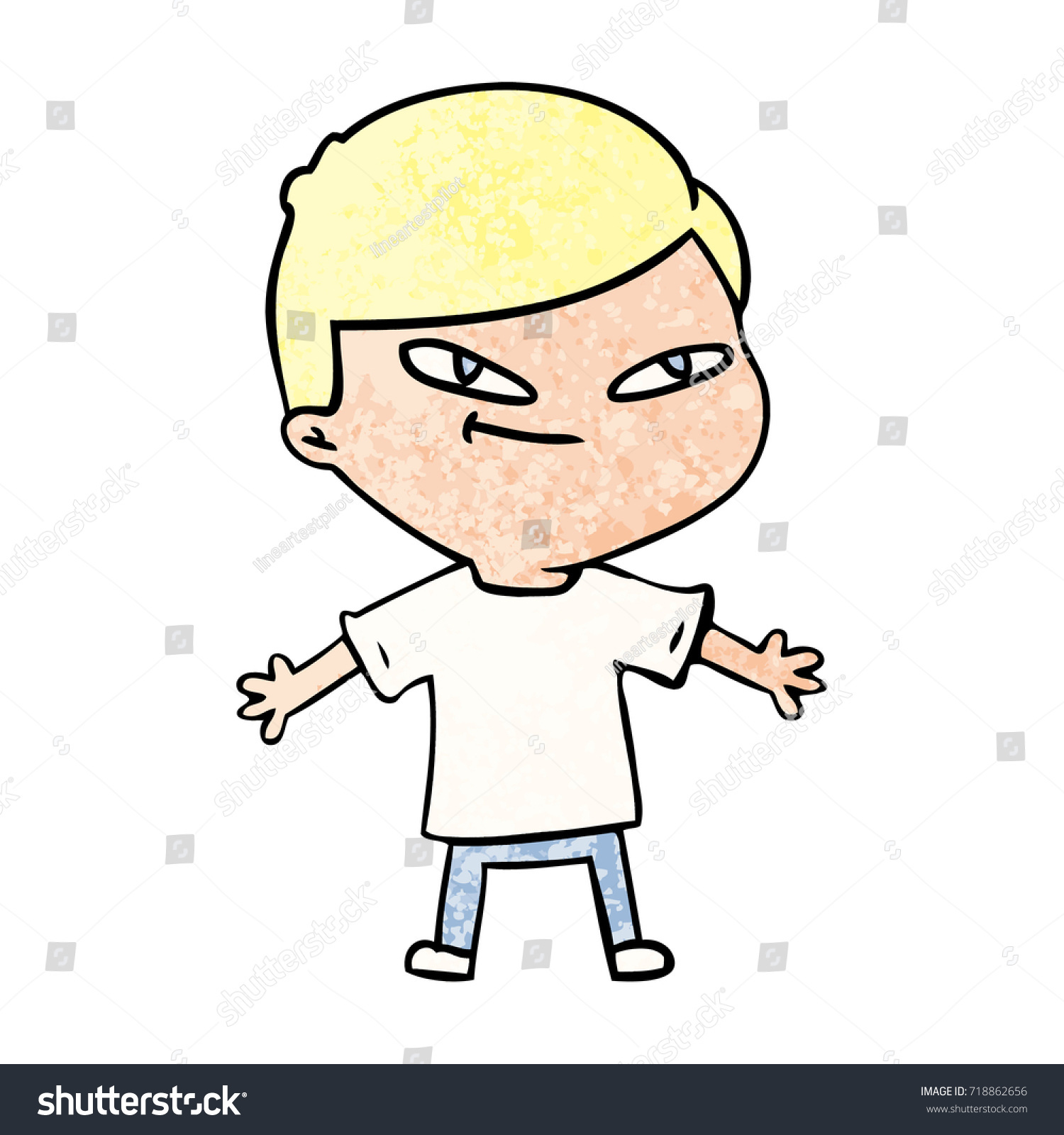 Cartoon Boy Stock Vector (Royalty Free) 718862656 | Shutterstock
