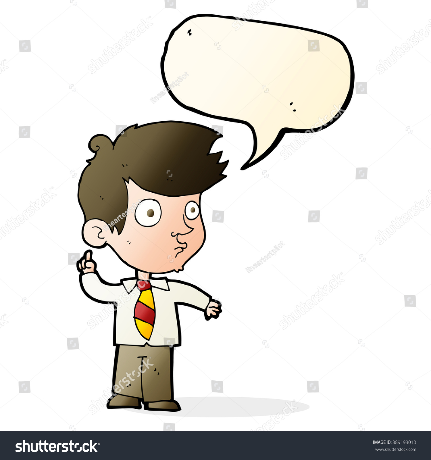 Cartoon Boy Asking Question Speech Bubble Stock Vector (Royalty Free ...