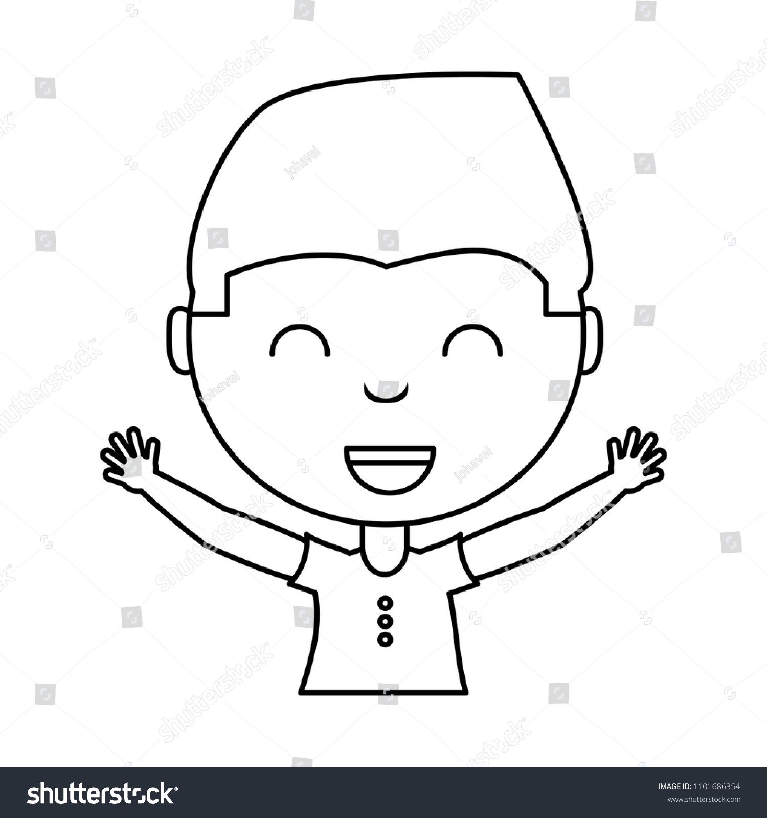 Cartoon Boy Design: เวกเตอร์สต็อก (ปลอดค่าลิขสิทธิ์) 1101686354 ...