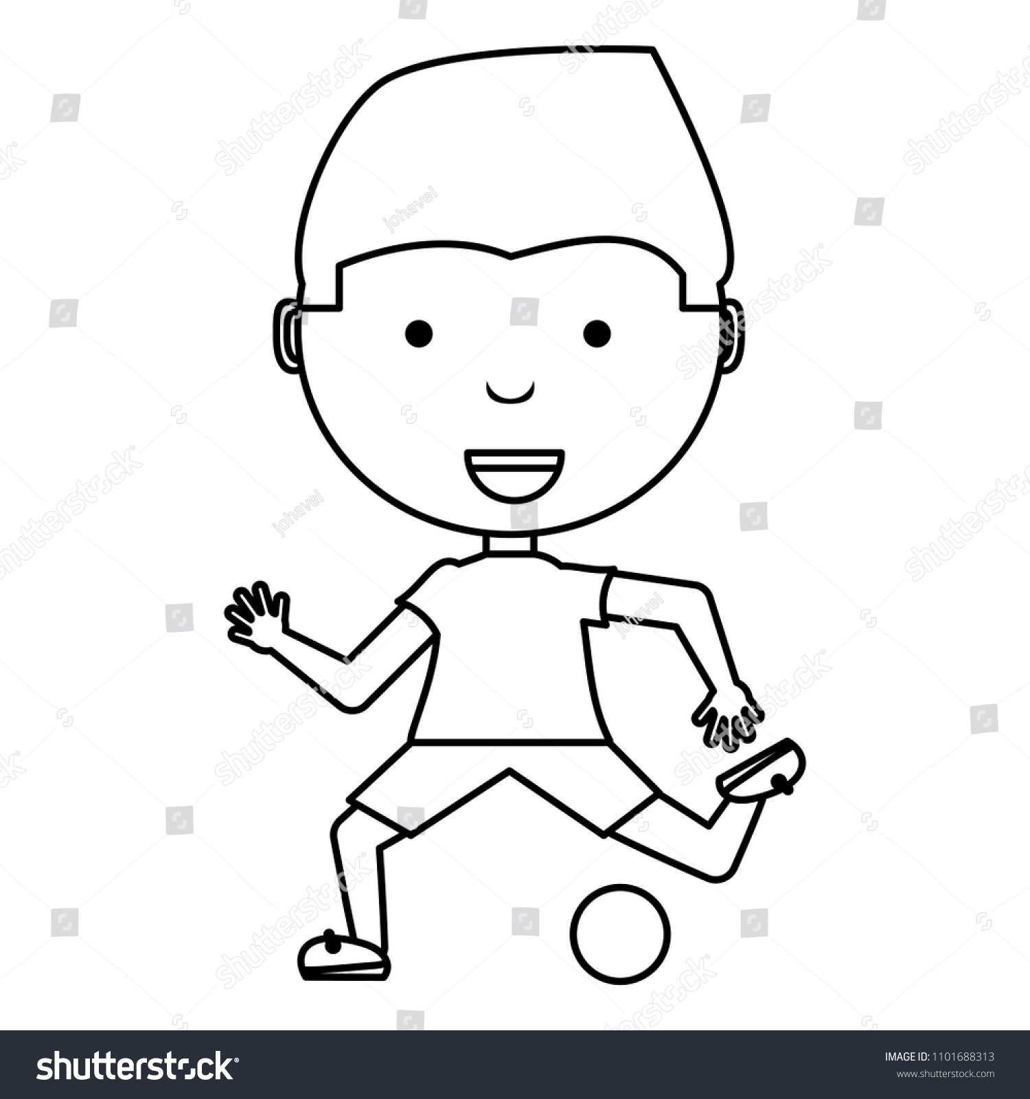 Cartoon Boy Design Stock Vector (Royalty Free) 1101688313