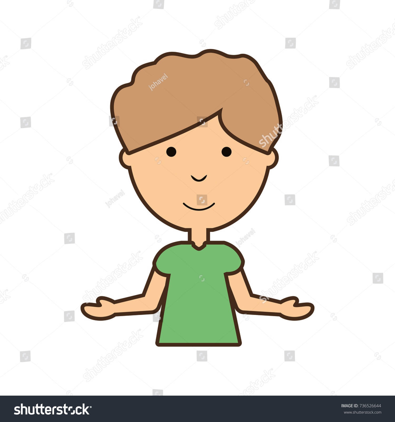 Cartoon Boy Icon Stock Vector (Royalty Free) 736526644 | Shutterstock