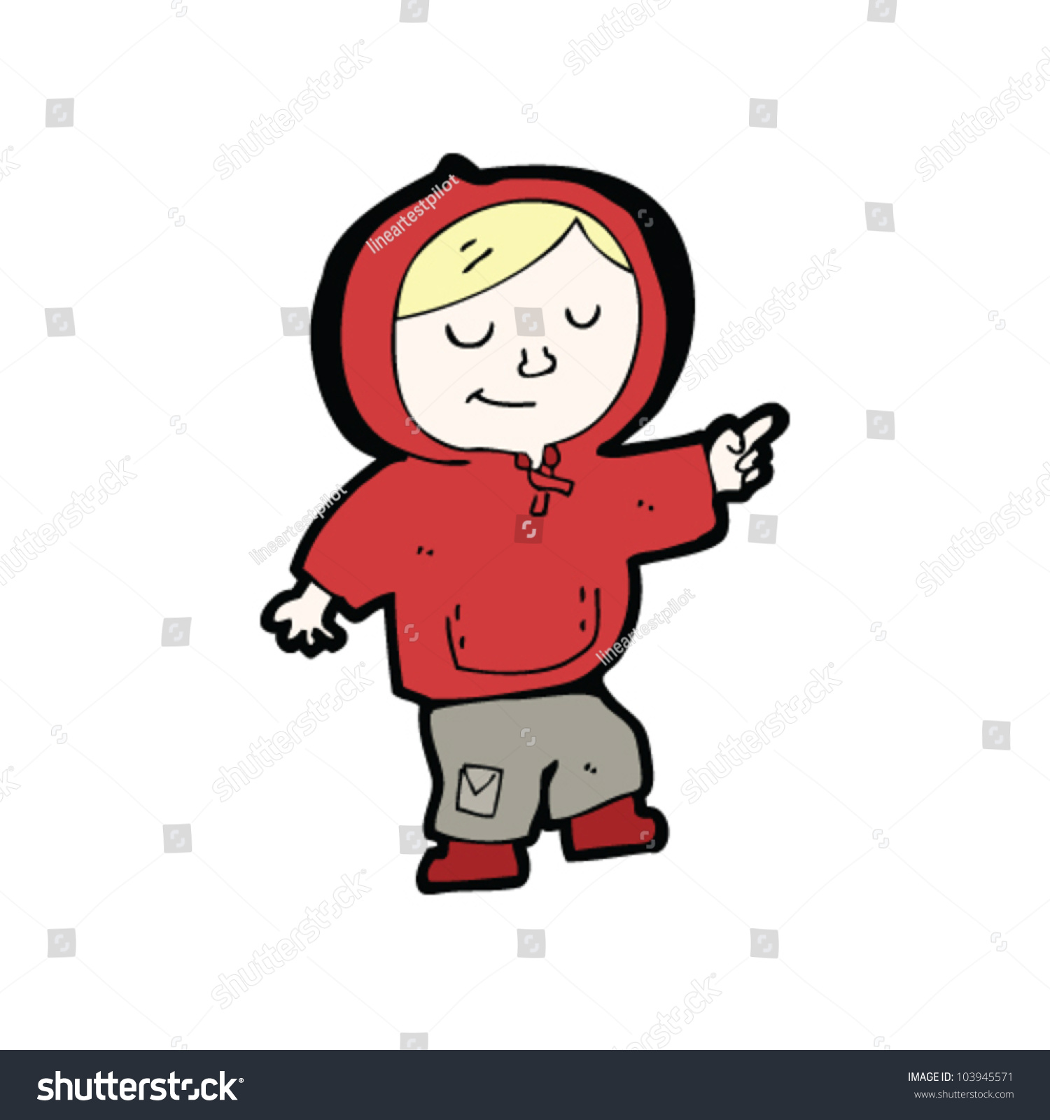 Cartoon Boy Coat Stock Vector (Royalty Free) 103945571