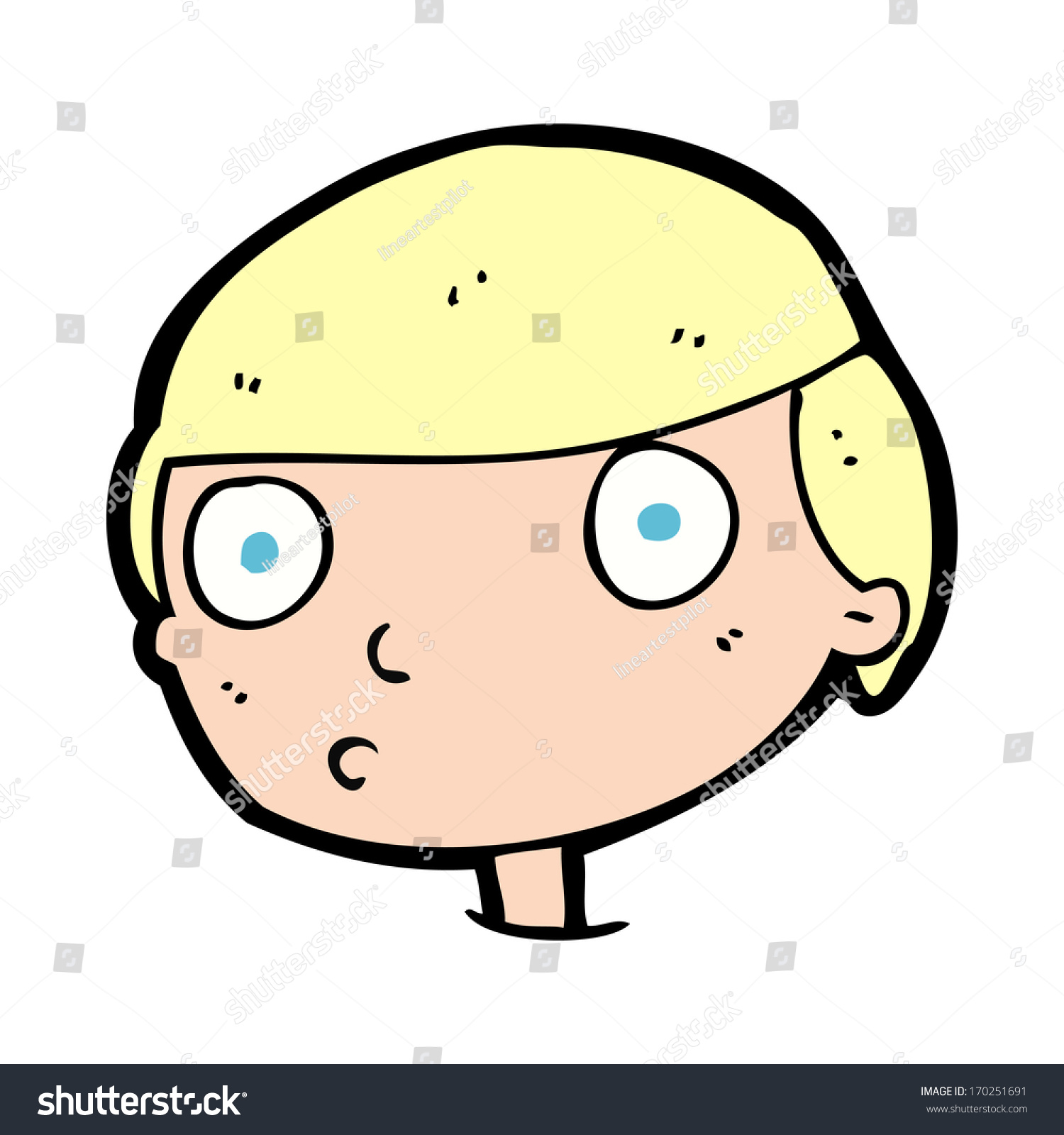 Cartoon Boy Staring Stock Vector (Royalty Free) 170251691 | Shutterstock