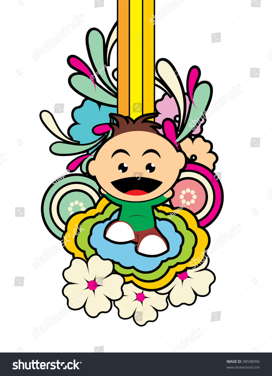 Cartoon Boy Vector Stock Vector (Royalty Free) 48598996