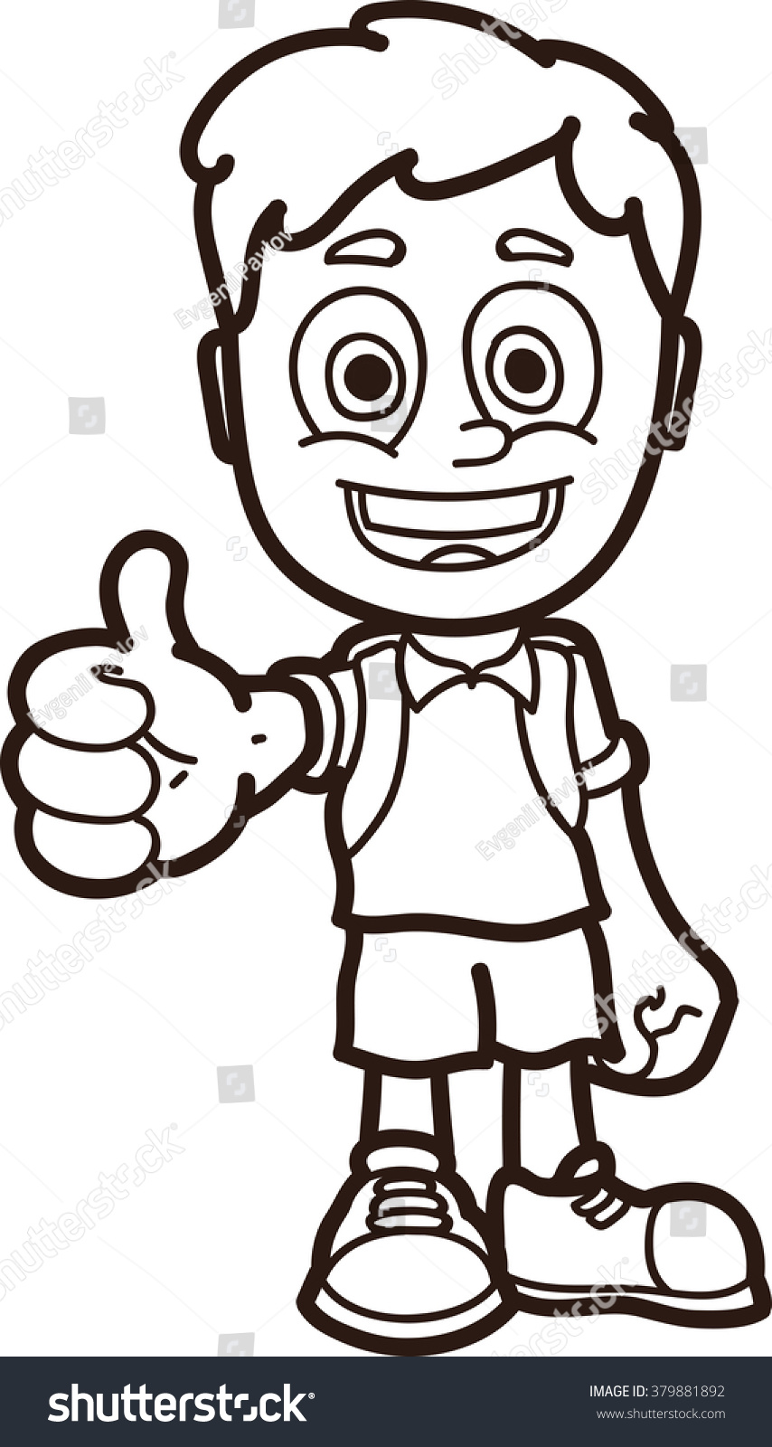 Cartoon Boy Vector Illustration Stock Vector (Royalty Free) 379881892 ...
