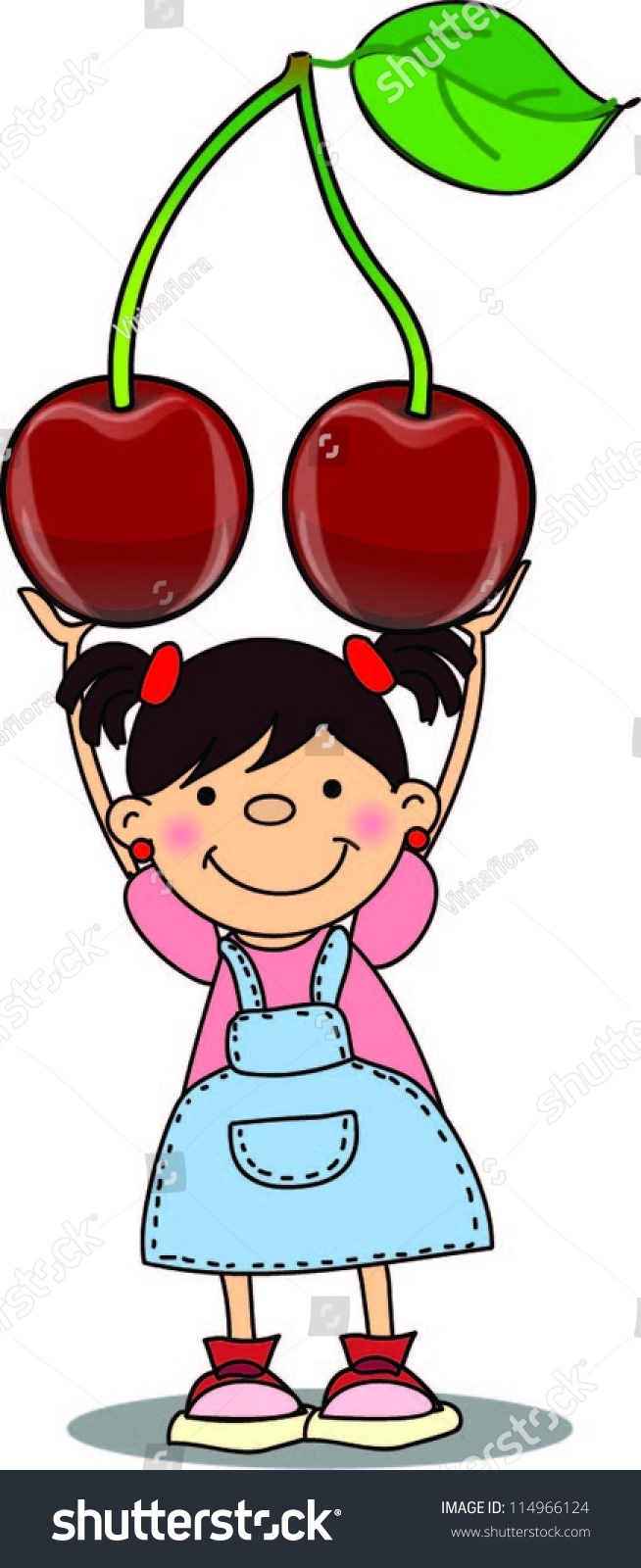 Cartoon Boy Cherry Stock Vector (Royalty Free) 114966124 | Shutterstock