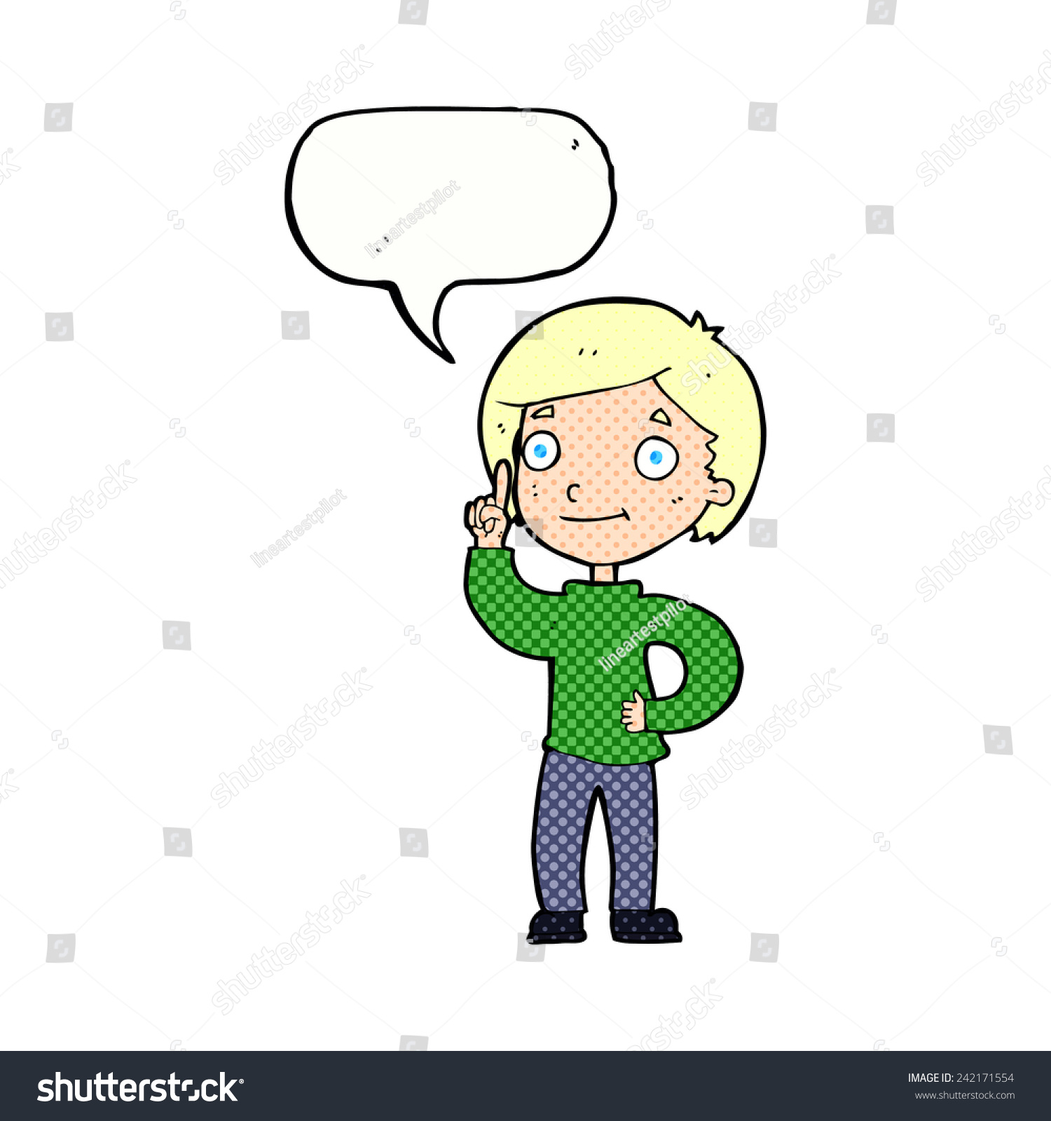 Cartoon Boy Idea: เวกเตอร์สต็อก (ปลอดค่าลิขสิทธิ์) 242171554 | Shutterstock