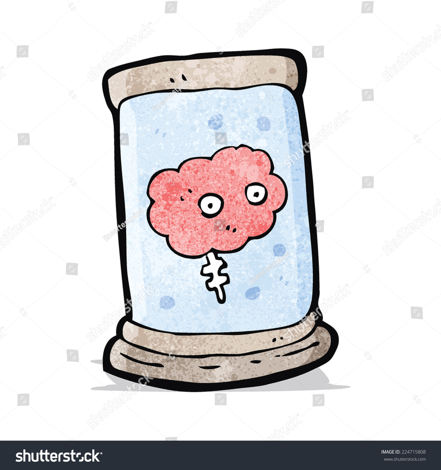 Cartoon Brain Jar Stock Vector (Royalty Free) 224715808 | Shutterstock