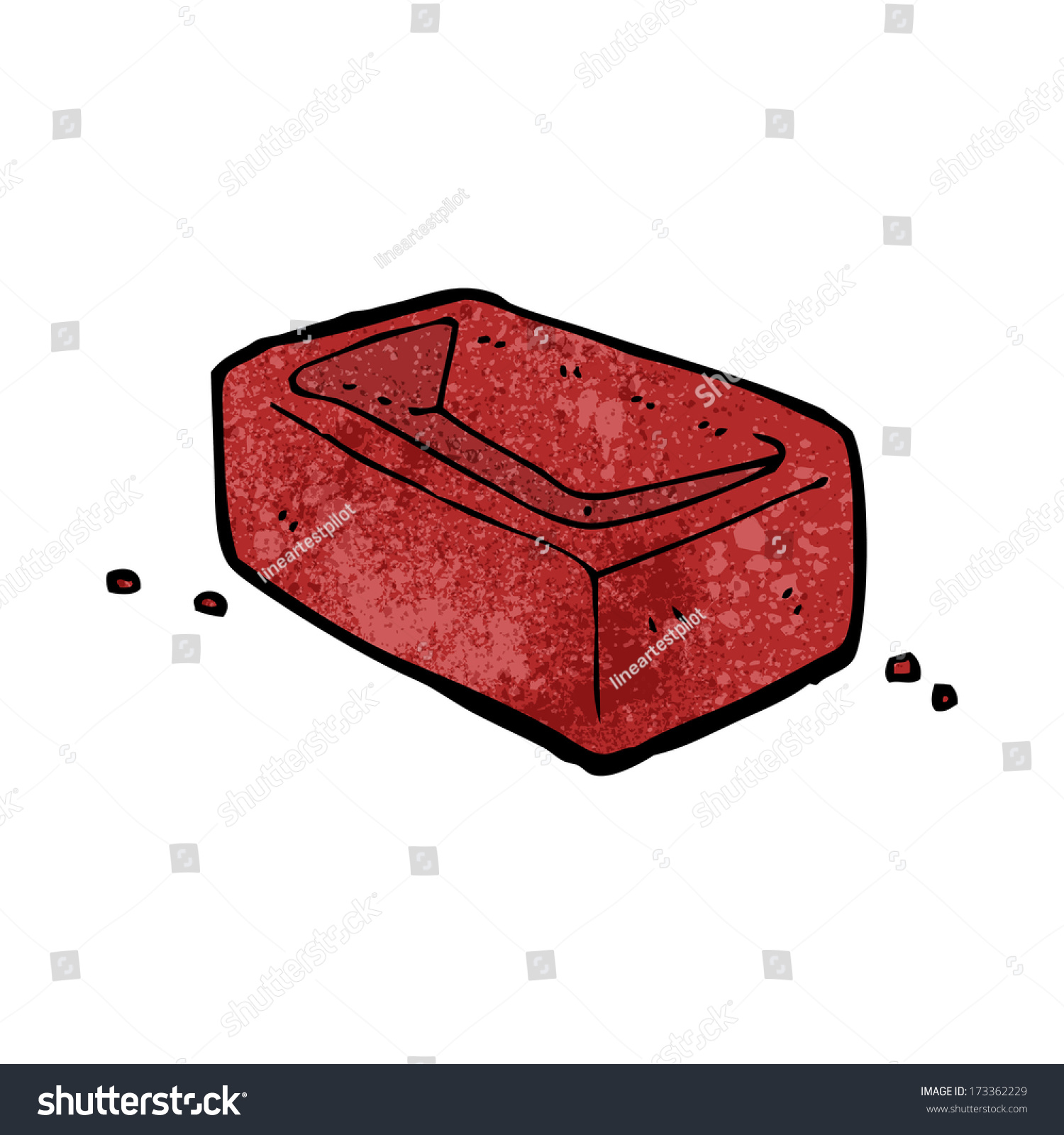 Cartoon Brick Stock Vector (Royalty Free) 173362229