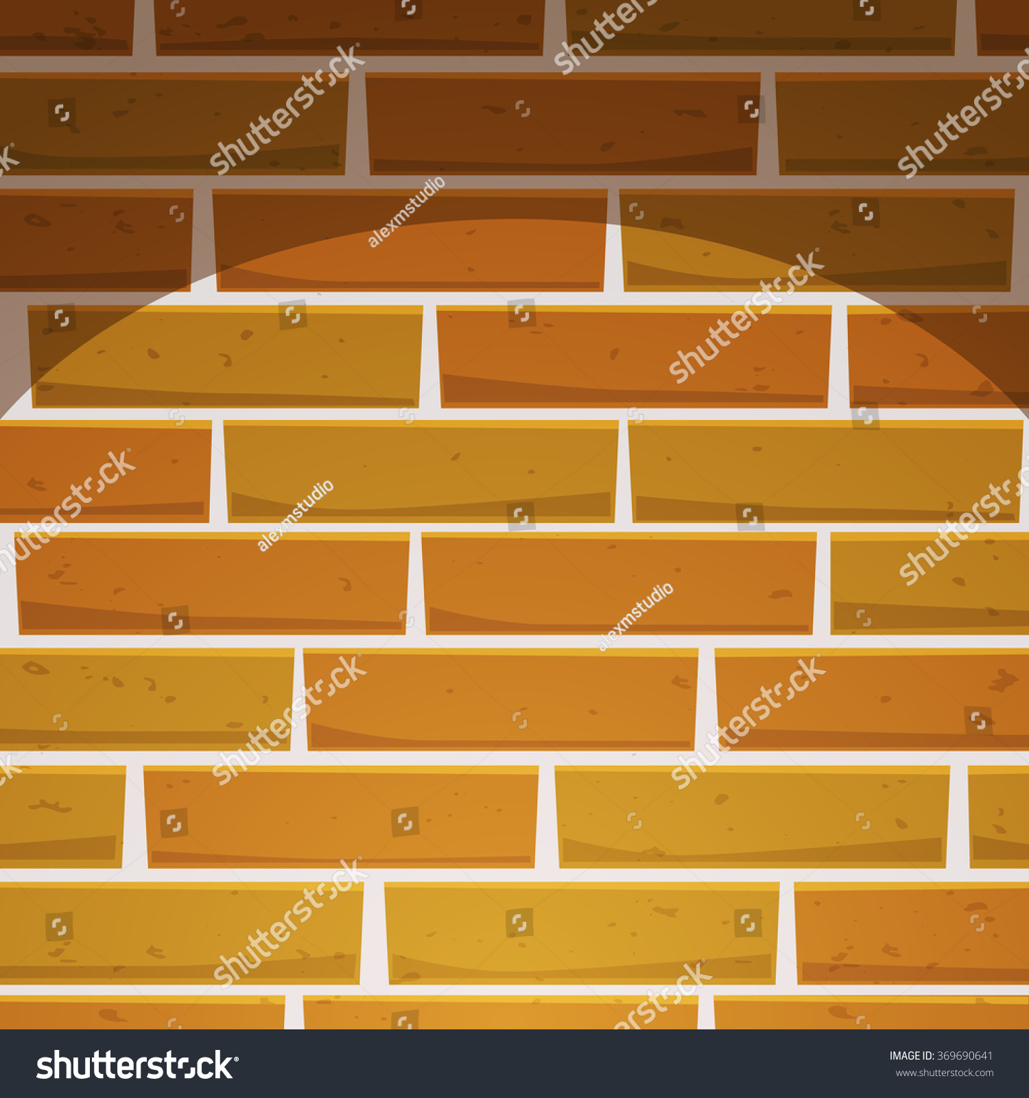 Cartoon Brick Wall Stock Vector (Royalty Free) 369690641 | Shutterstock