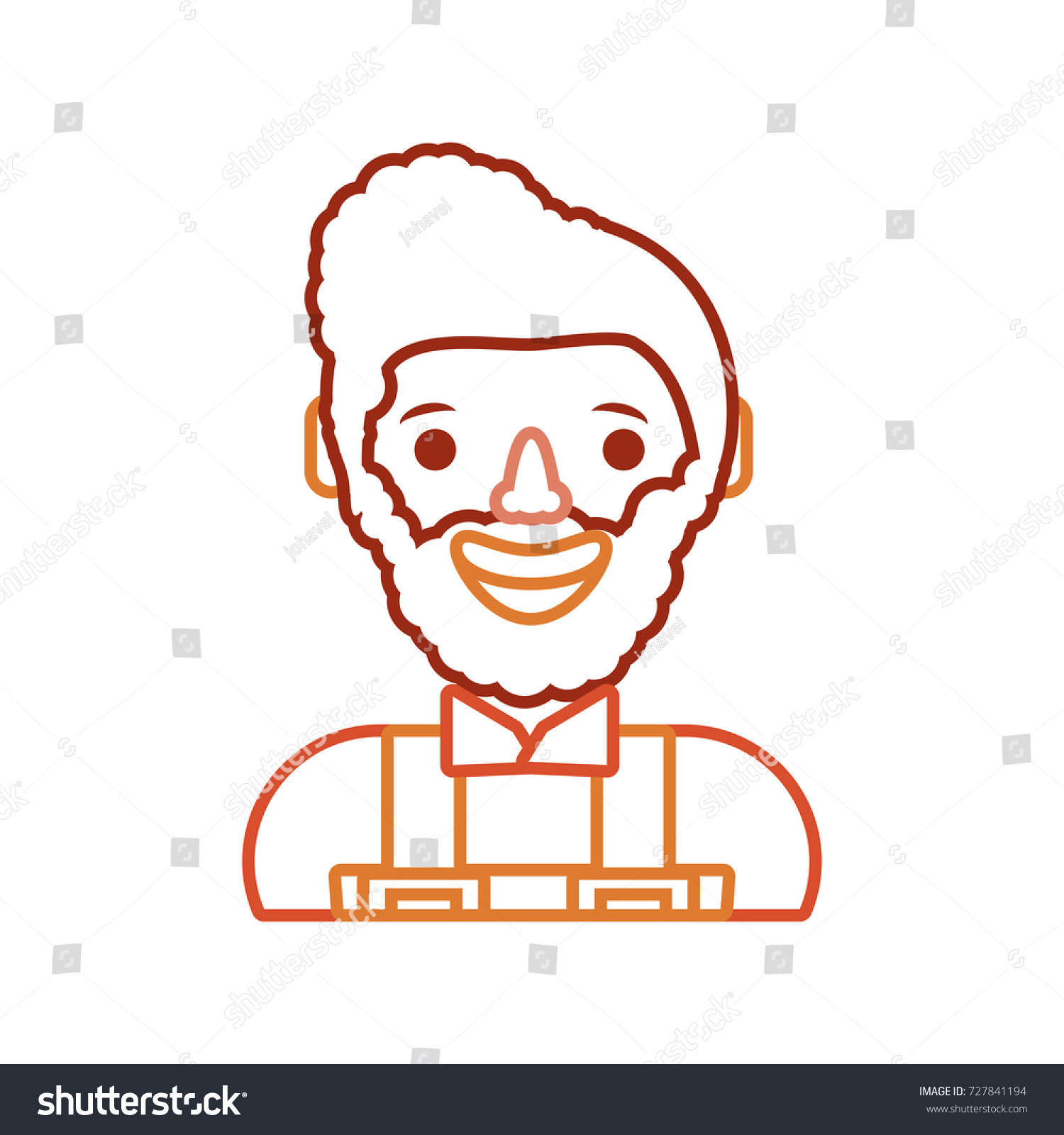 Cartoon Builder Man Icon Stock Vector (Royalty Free) 727841194 ...