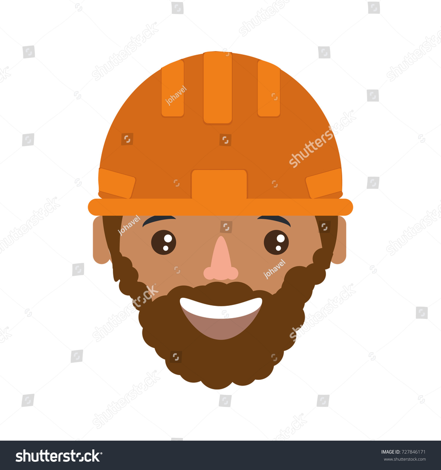 Cartoon Builder Man Icon Stock Vector (Royalty Free) 727846171 ...