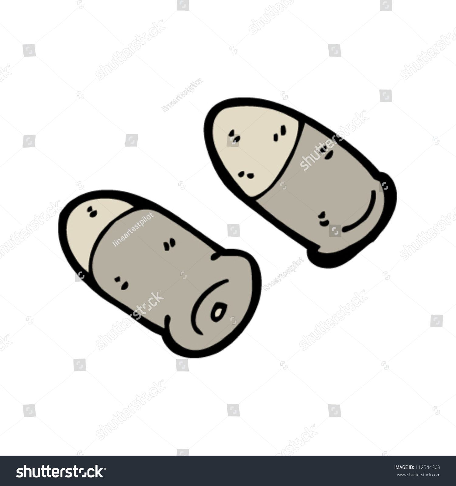 Cartoon Bullets Stock Vector Illustration 112544303 : Shutterstock