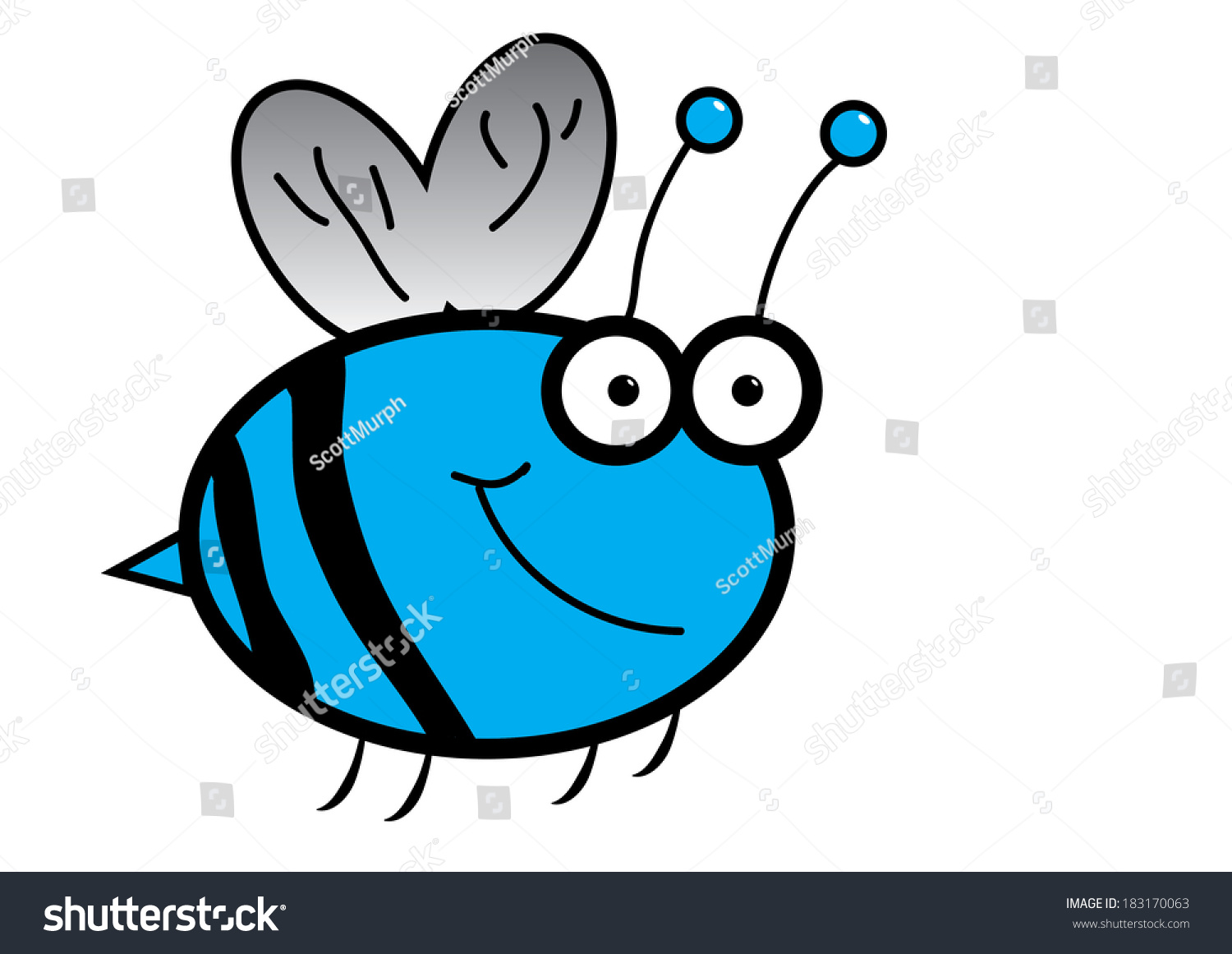 Cartoon Bumble Bee Vector: Vector có sẵn (miễn phí bản quyền) 183170063 ...
