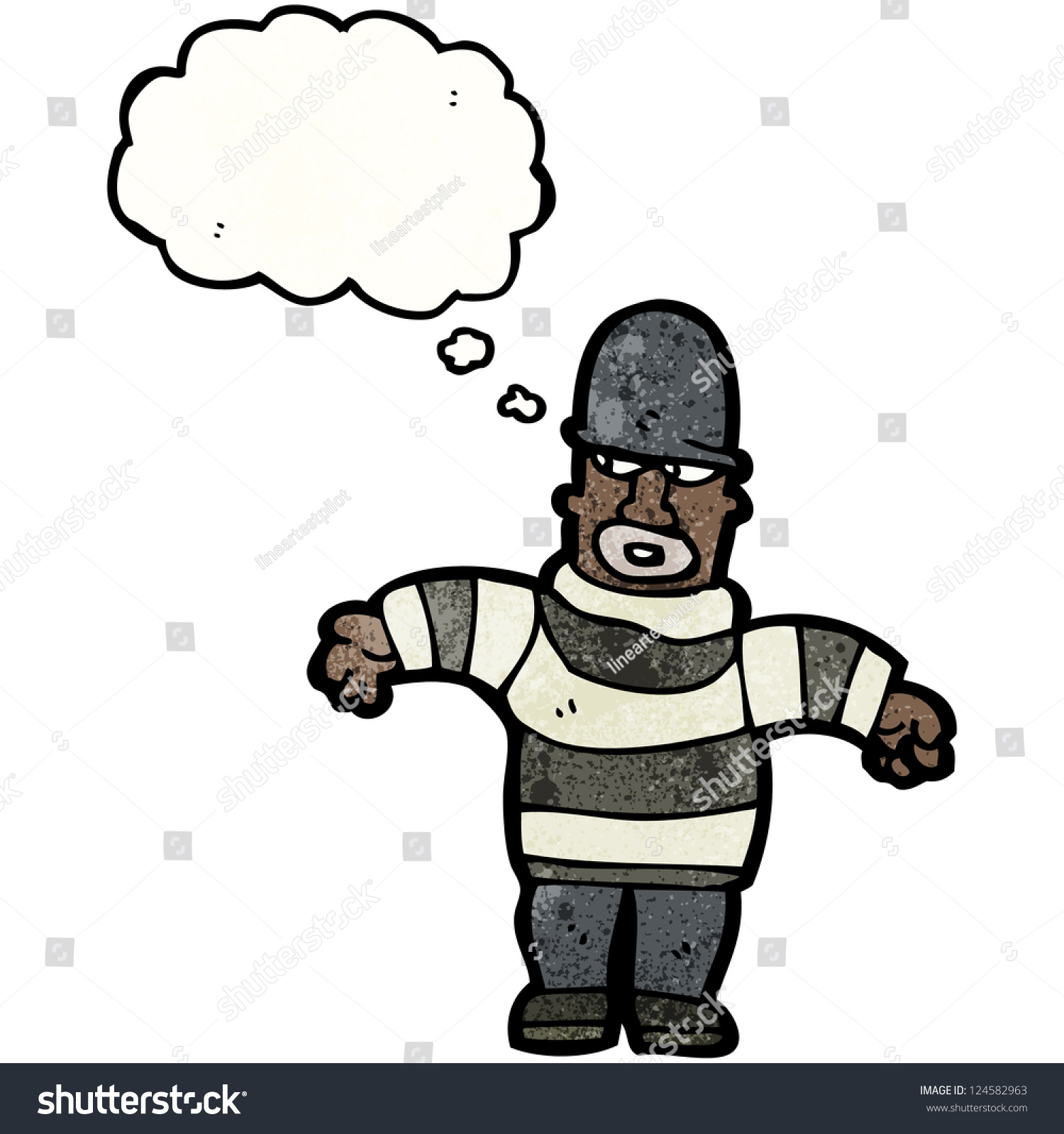 Cartoon Burgular Stock Vector (Royalty Free) 124582963 | Shutterstock