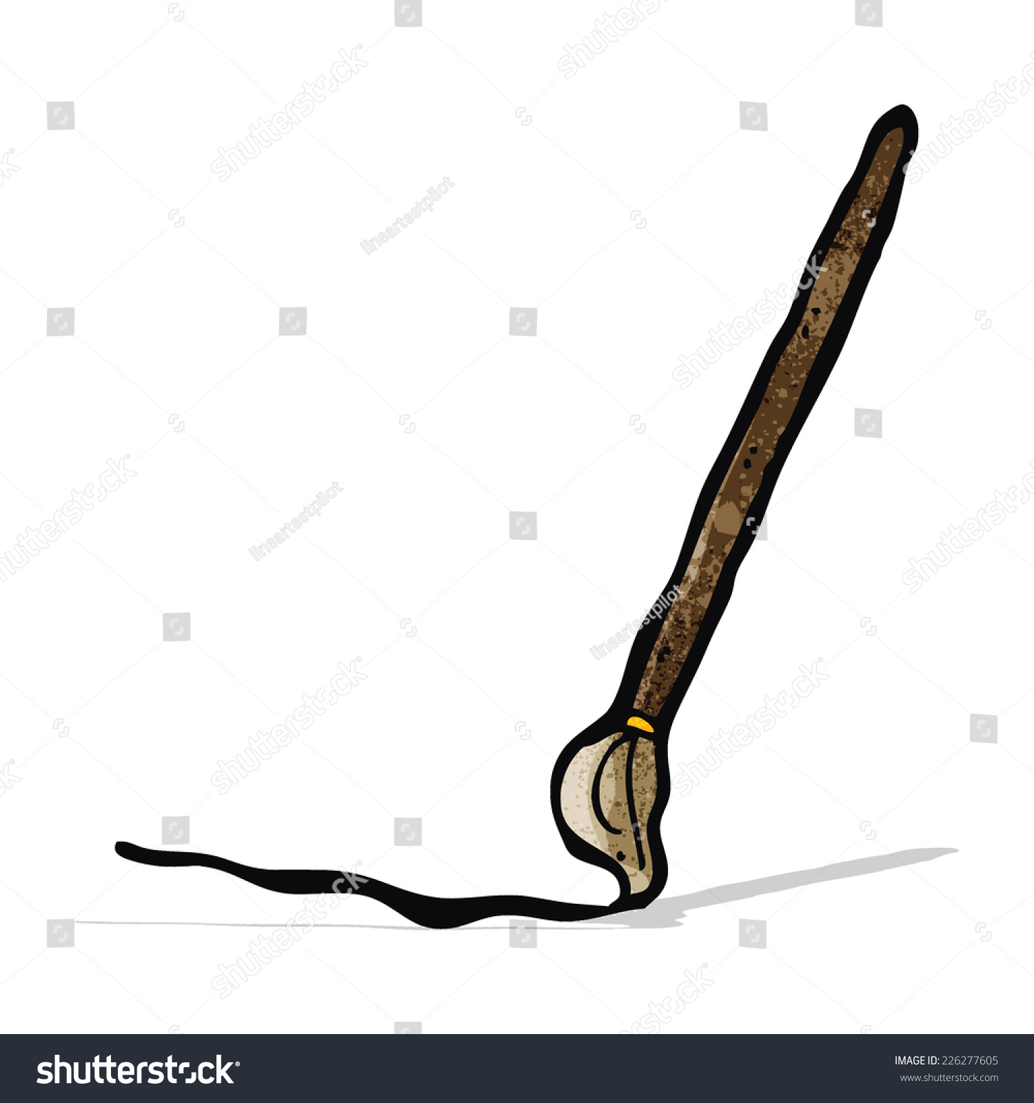 Cartoon Calligraphy Brush Stock Vector (Royalty Free) 226277605