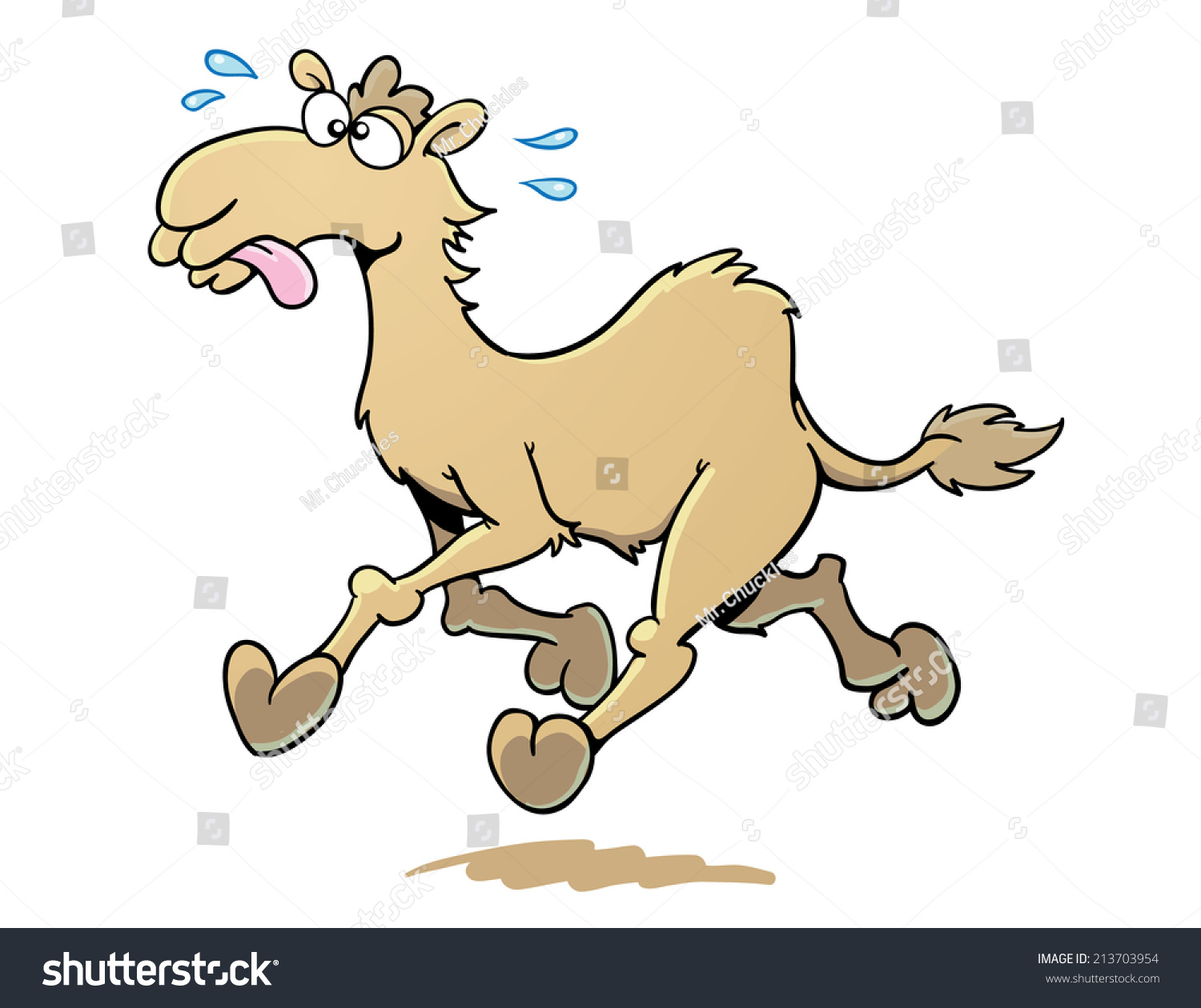 Cartoon Camel Running: vector de stock (libre de regalías) 213703954 ...