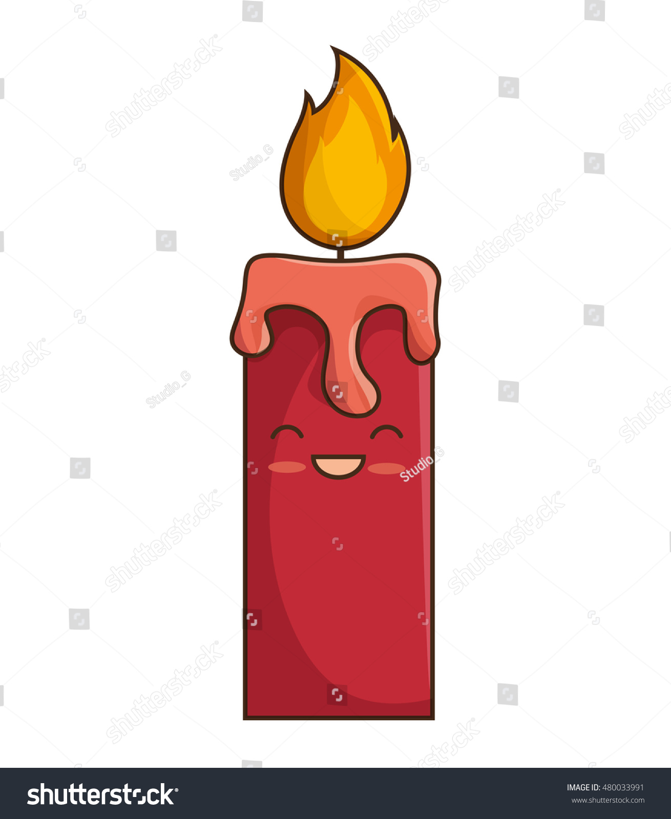 Cartoon Candle Light Stock Vector (Royalty Free) 480033991 | Shutterstock