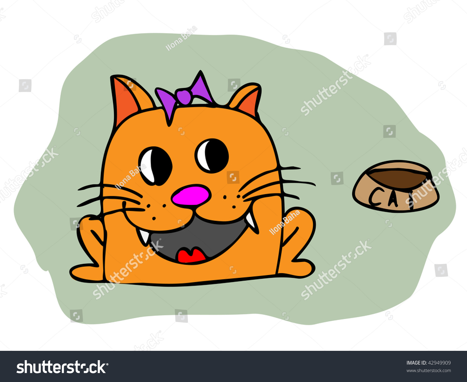 Cartoon Cat Food Vector: เวกเตอร์สต็อก (ปลอดค่าลิขสิทธิ์) 42949909 ...