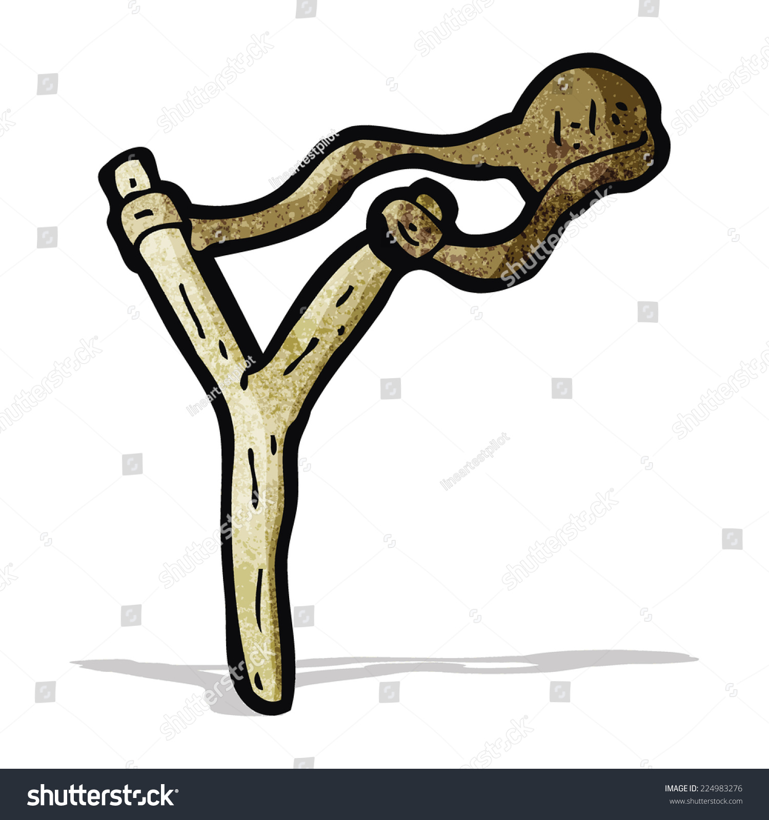 Cartoon Catapult Stock Vector (Royalty Free) 224983276