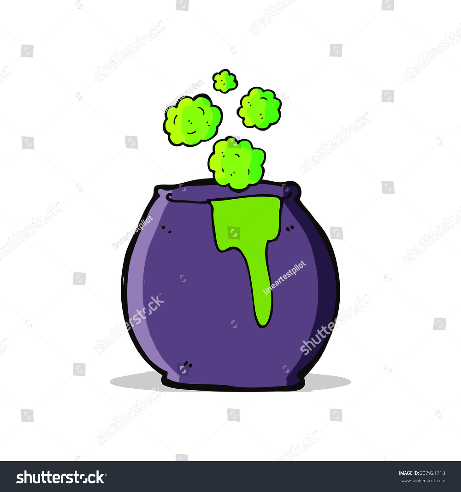 Cartoon Cauldron Stock Vector (Royalty Free) 207921718 | Shutterstock