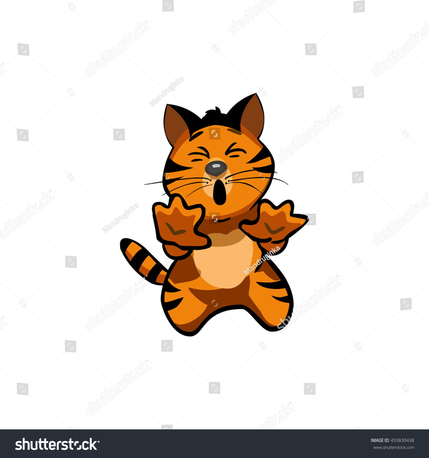 Cartoon Character Emotion Shouting No Stock Vector (Royalty Free ...