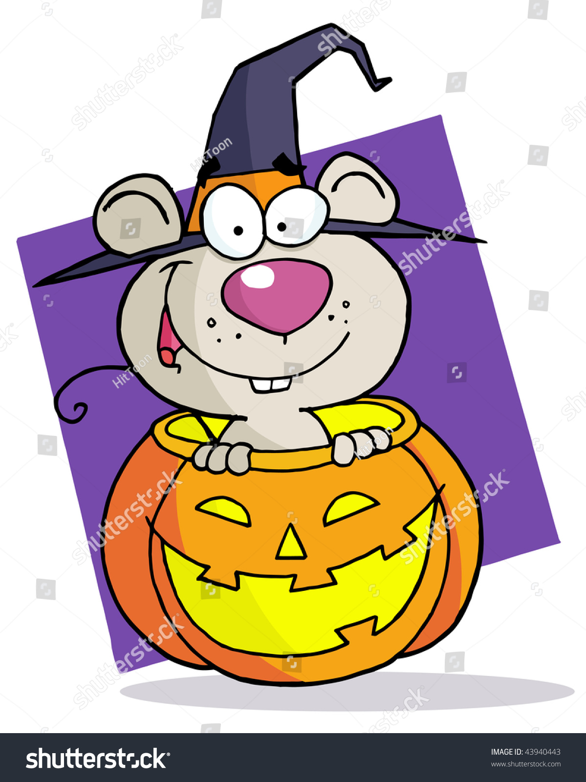 Cartoon Character Halloween Mouse Stock Vector (Royalty Free) 43940443 ...
