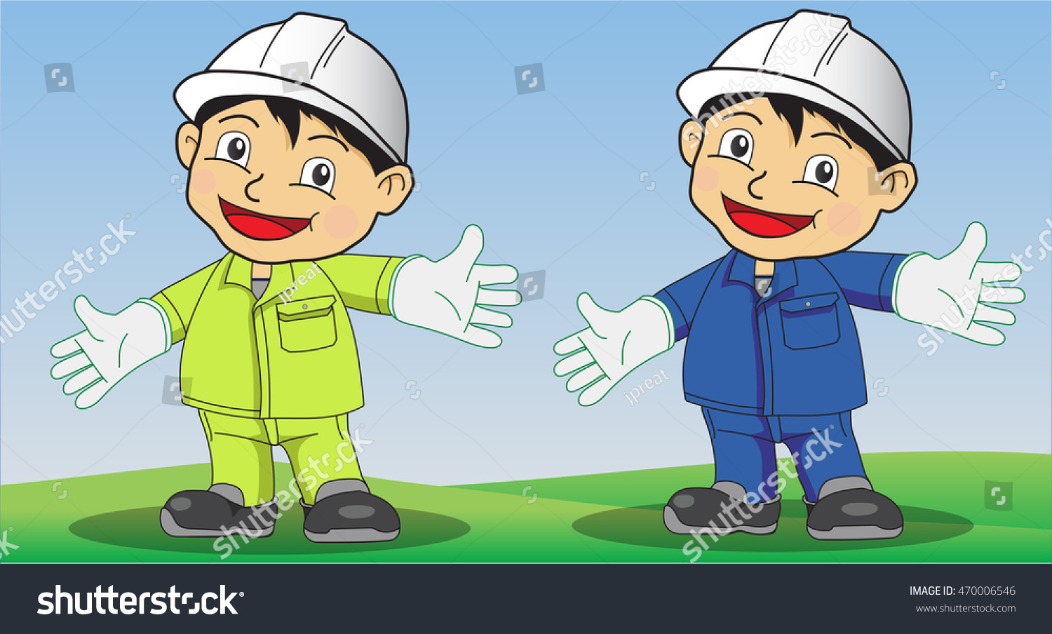 Cartoon Characters Safety Stock Vector (Royalty Free) 470006546