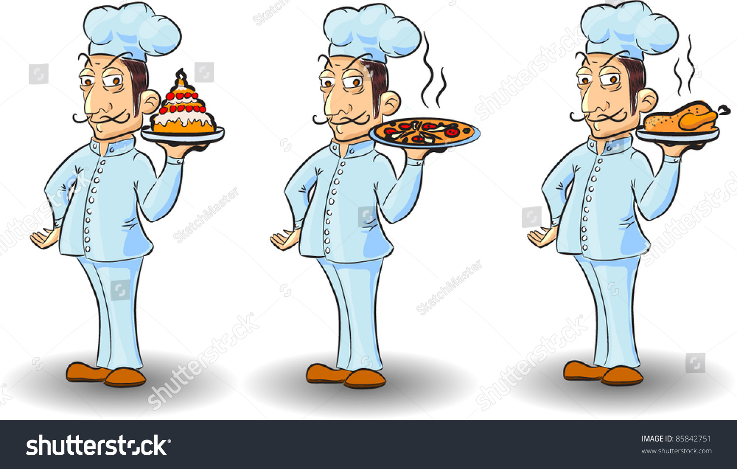 Cartoon Chef Stock Vector (Royalty Free) 85842751 | Shutterstock