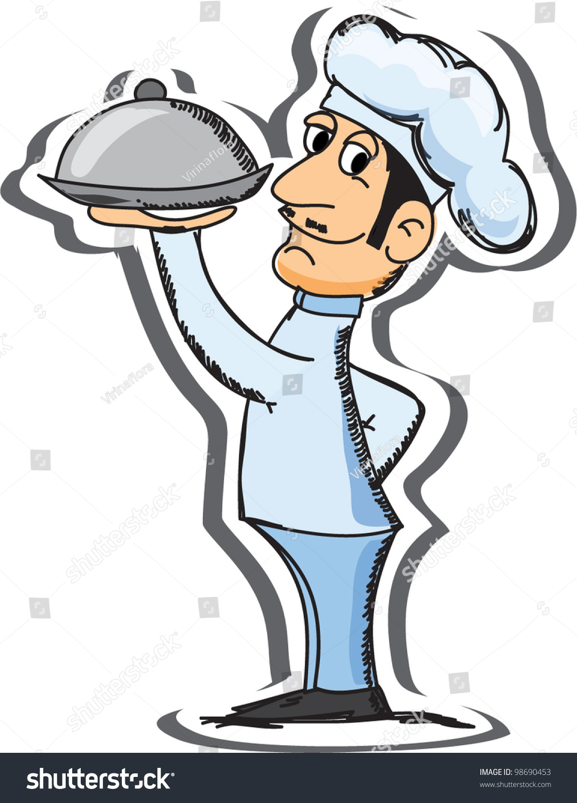 Cartoon Chef Stock Vector (Royalty Free) 98690453 | Shutterstock