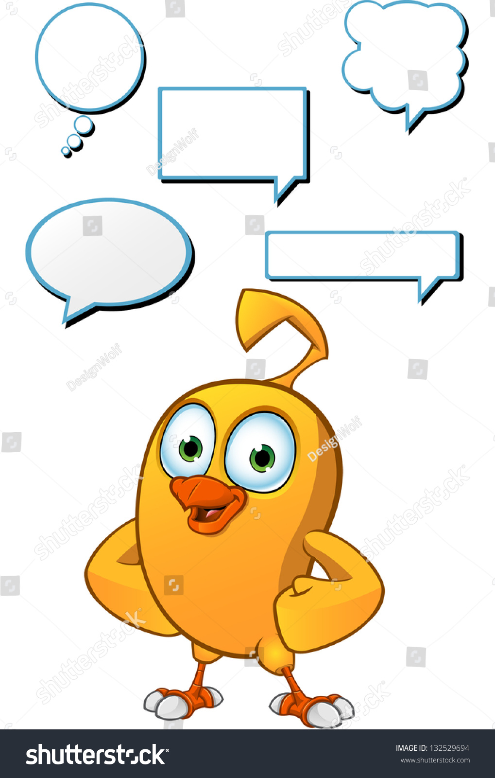 Cartoon Chick Set 3 Stock Vector (Royalty Free) 132529694 | Shutterstock