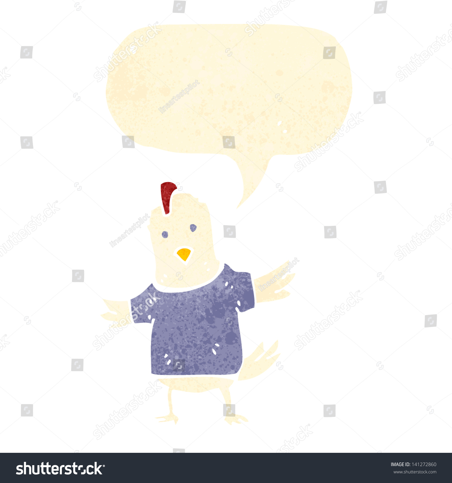 Cartoon Chicken Stock Vector (Royalty Free) 141272860