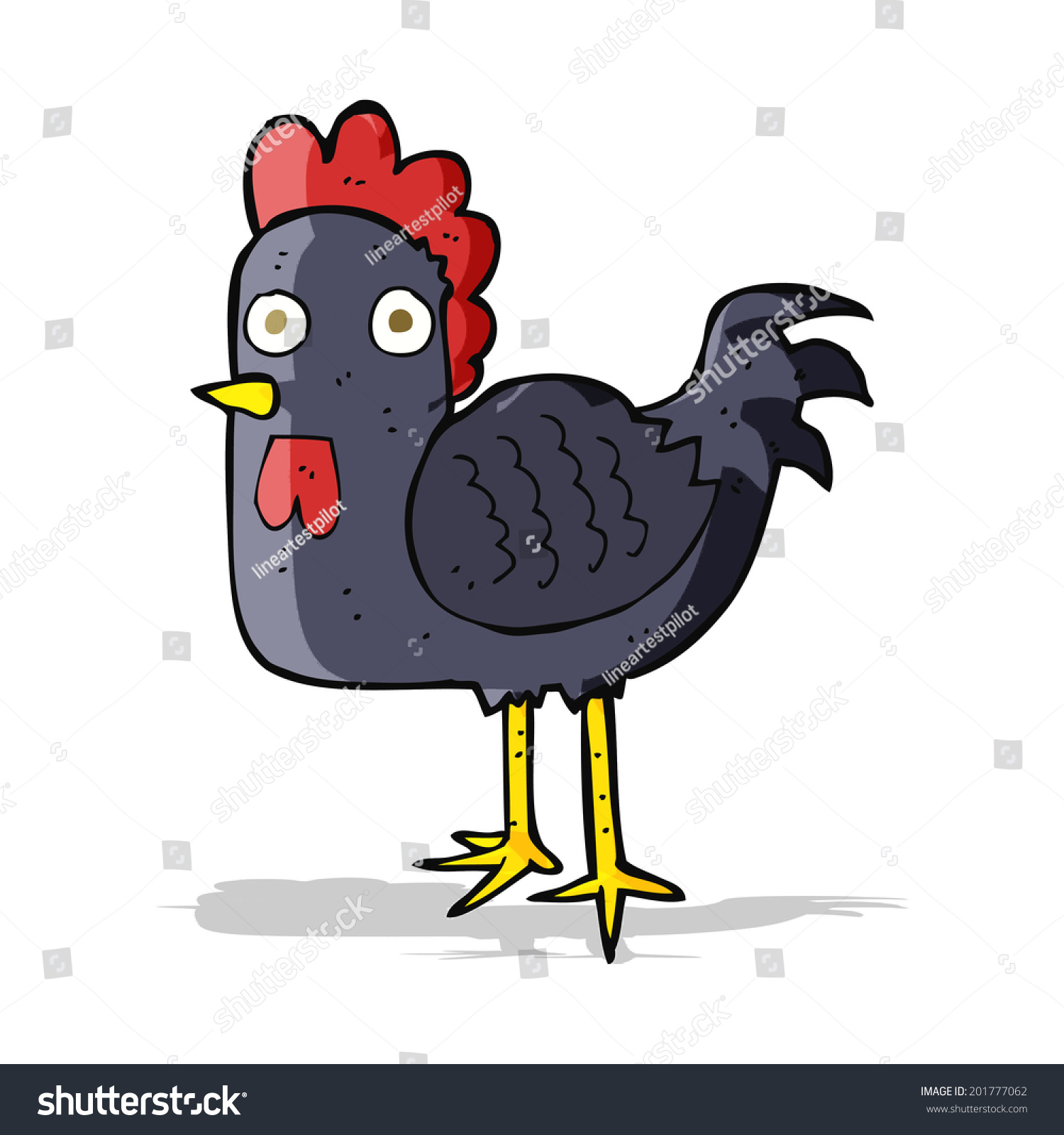 Cartoon Chicken: เวกเตอร์สต็อก (ปลอดค่าลิขสิทธิ์) 201777062 | Shutterstock