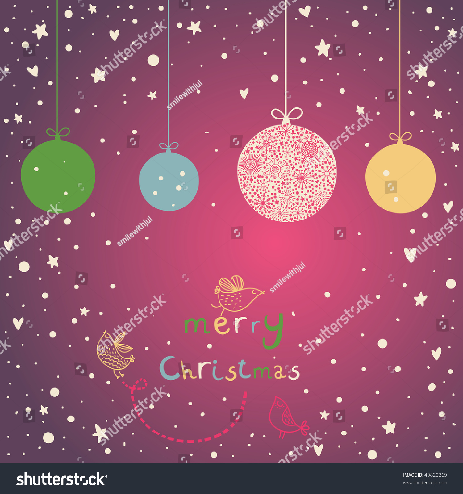 Cartoon Christmas Background Stock Vector (Royalty Free) 40820269 ...