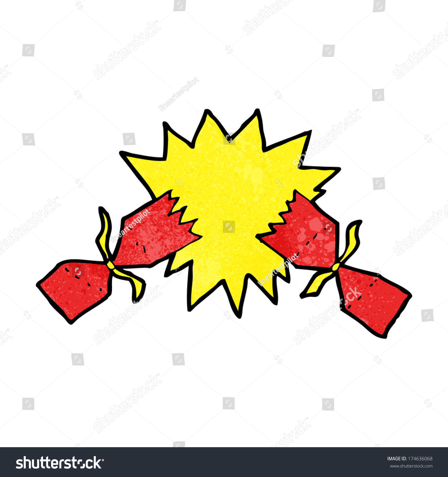 Cartoon Christmas Cracker Stock Vector (Royalty Free) 174636068 ...