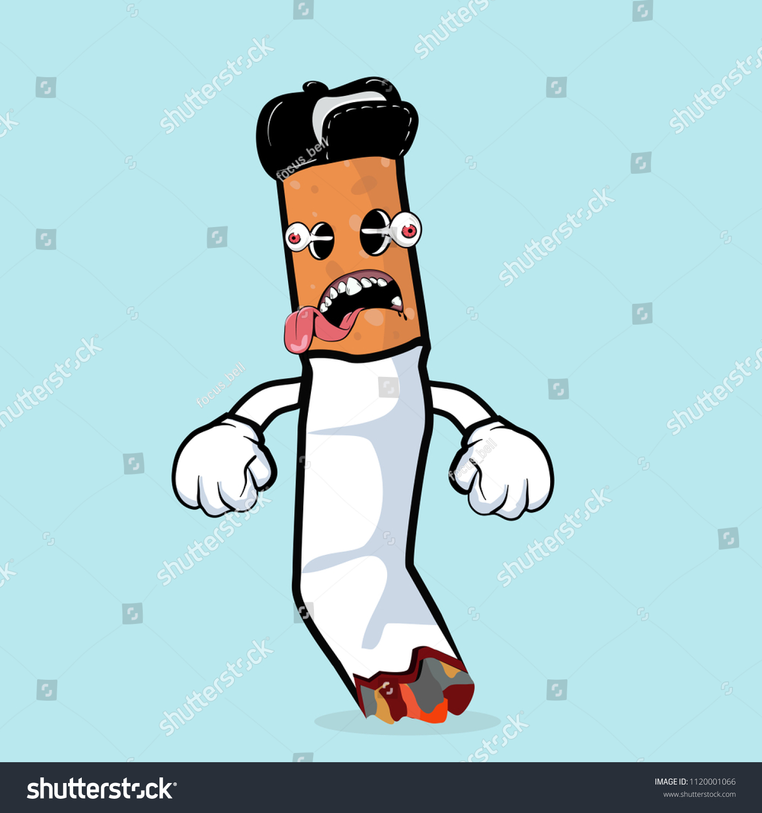Cartoon Cigarette Character Vector 库存矢量图（免版税）1120001066 | Shutterstock